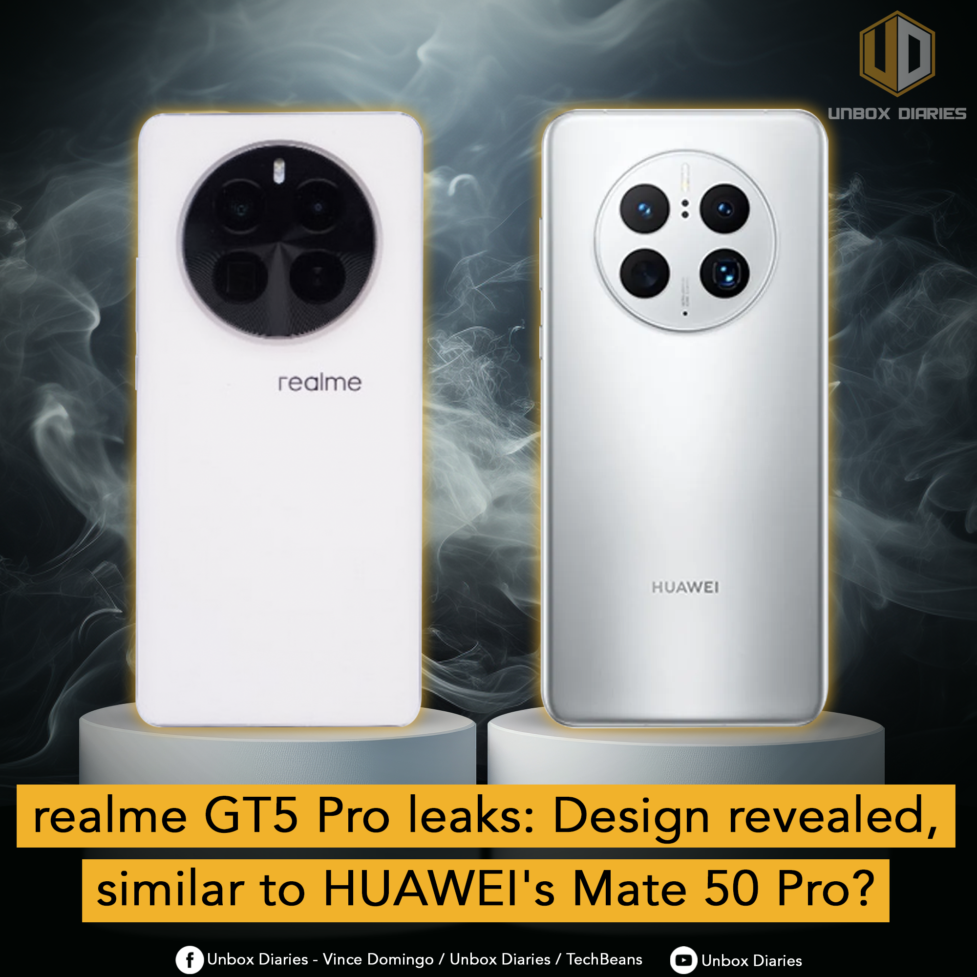 realme GT5 Pro leaks: Design revealed, similar to HUAWEI's Mate 50 Pro ...