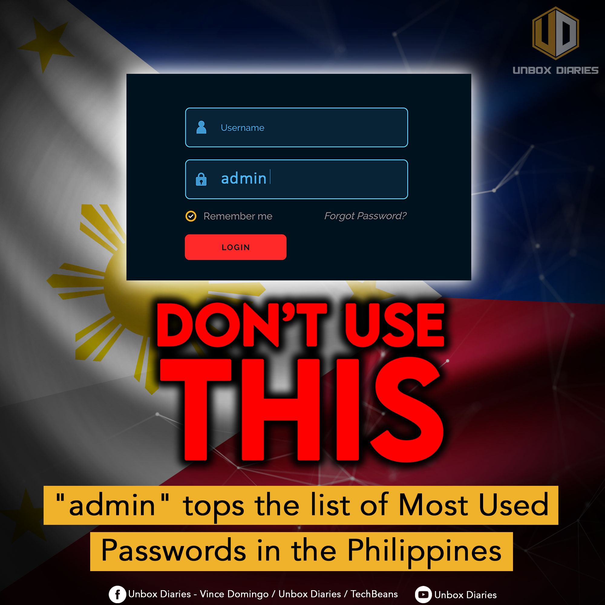 "admin" tops the list of Most Used Passwords in the Philippines - Unbox Diaries