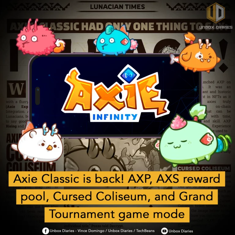 Axie Classic is back! AXP, AXS reward pool, Cursed Coliseum, and Grand ...