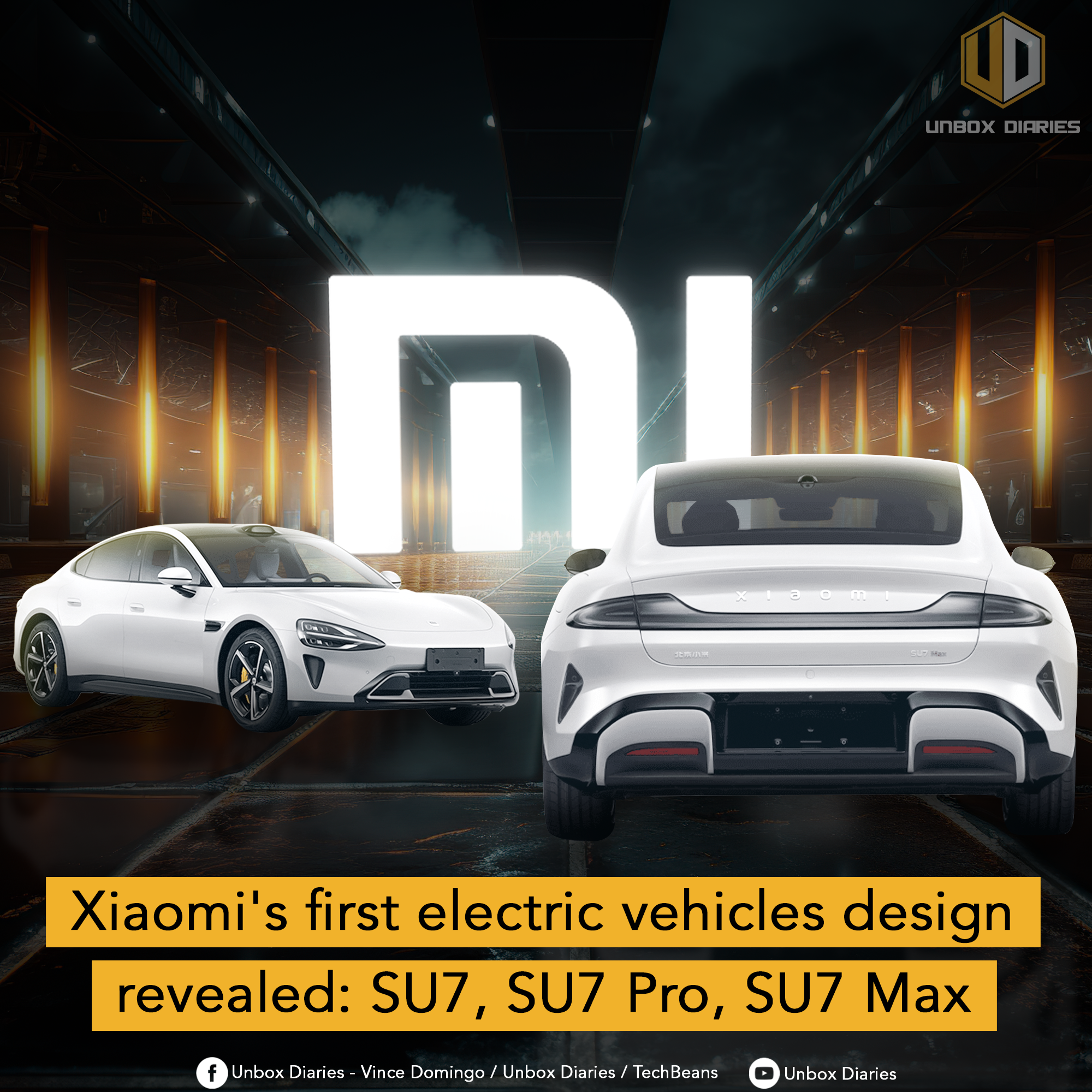 Xiaomi's first electric vehicles design revealed: SU7, SU7 Pro, SU7 Max - Unbox Diaries