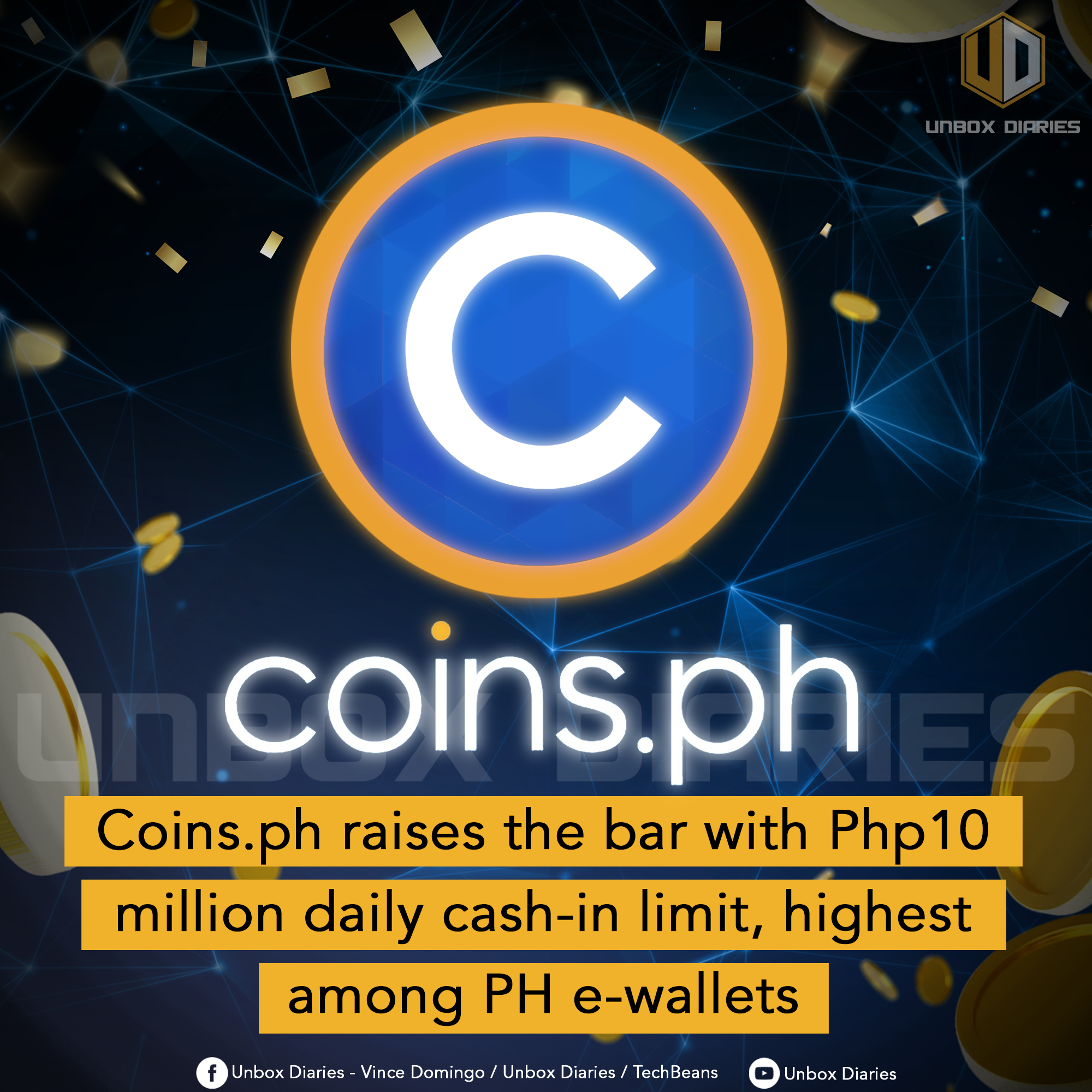 Coins.ph raises the bar with ₱10 million daily cash-in limit, highest ...