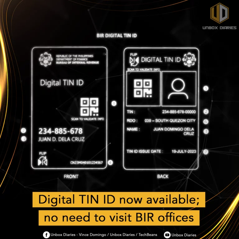 Digital TIN ID now available; no need to visit BIR offices - Unbox Diaries
