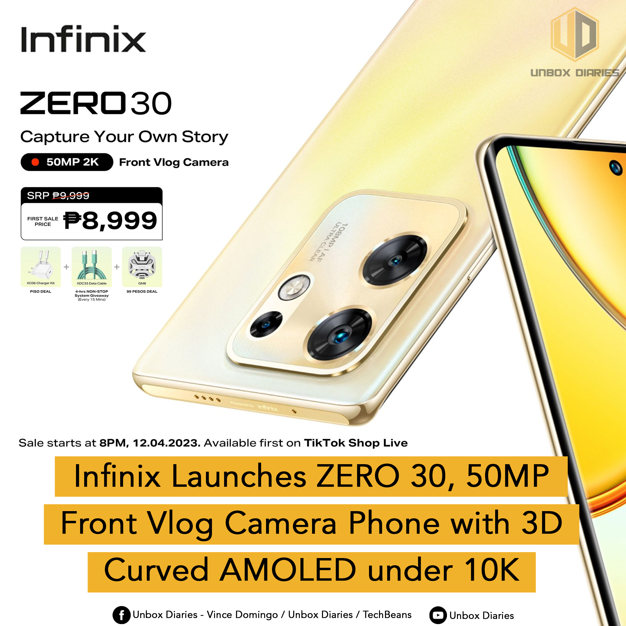 Infinix Launches ZERO 30, 50MP Front Vlog Camera Phone with 3D Curved ...