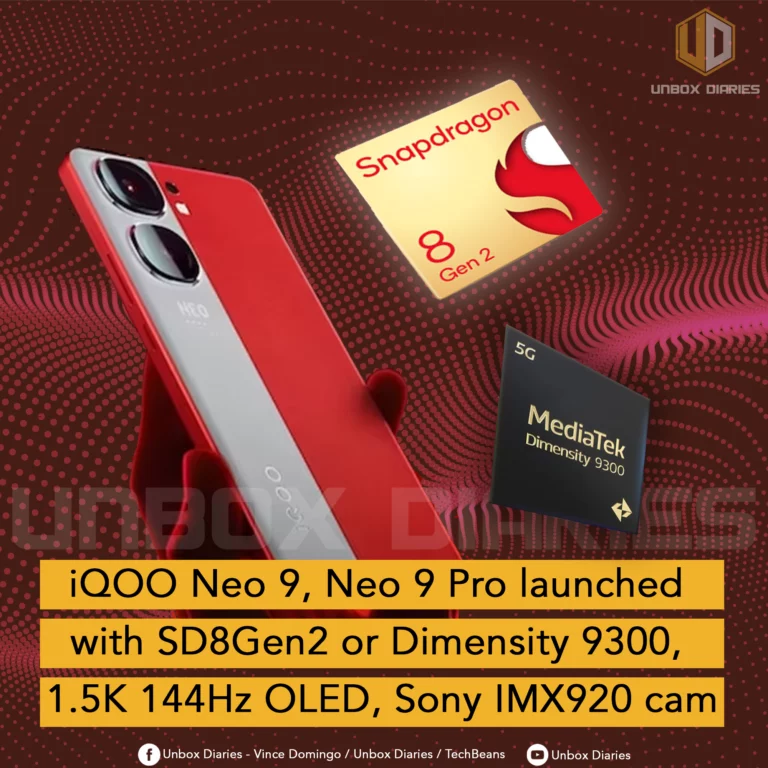 iQOO Neo9, Neo9 Pro launched with SD8Gen2 or Dimensity 9300, 1.5K 144Hz ...