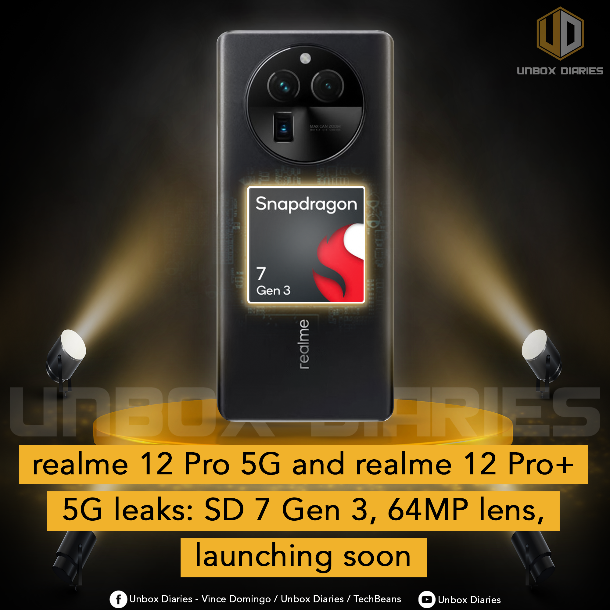 realme 12 Pro 5G and realme 12 Pro+ 5G leaks: SD 7 Gen 3, 64MP lens, launching soon - Unbox Diaries