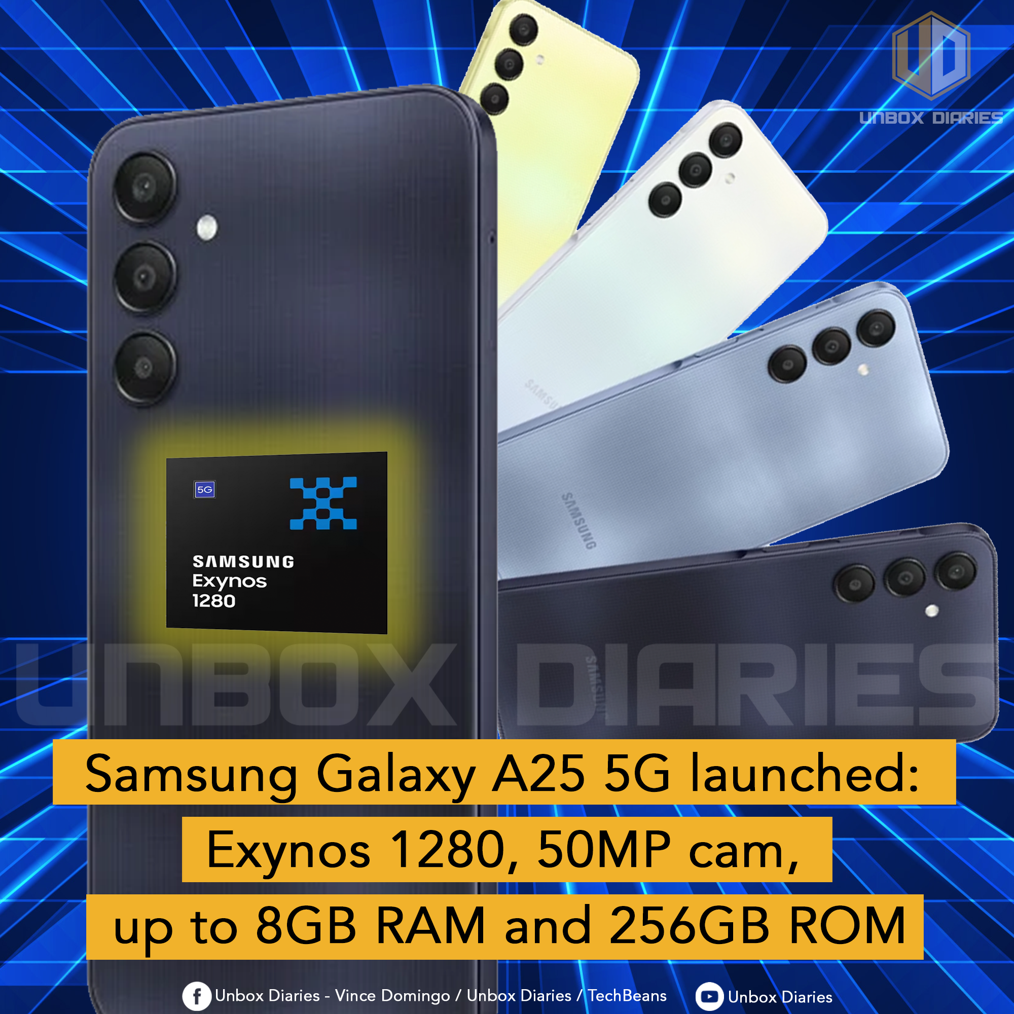Samsung Galaxy A25 5G launched: Exynos 1280, 50MP cam, up to 8GB RAM ...