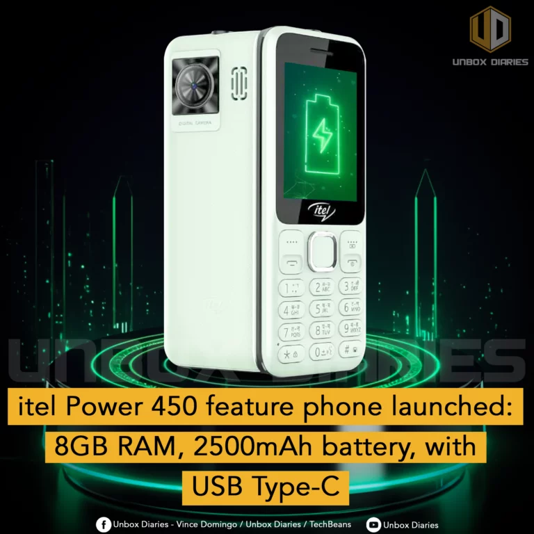 itel Power 450 feature phone launched: 8GB RAM, 2500mAh battery, with ...
