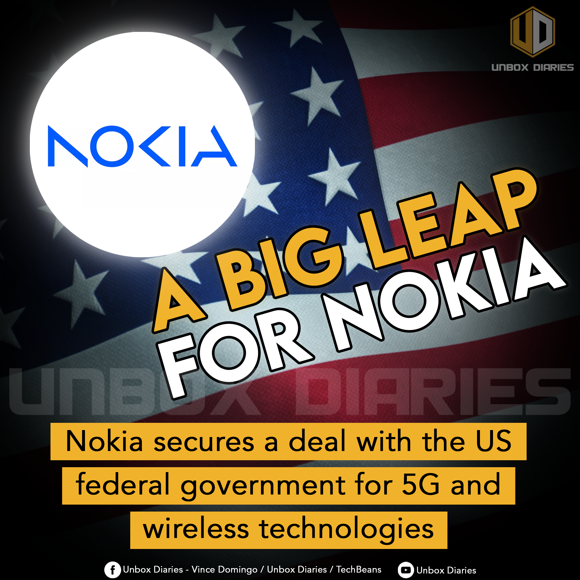 Nokia secures a deal with the US federal government for 5G and wireless technologies - Unbox Diaries