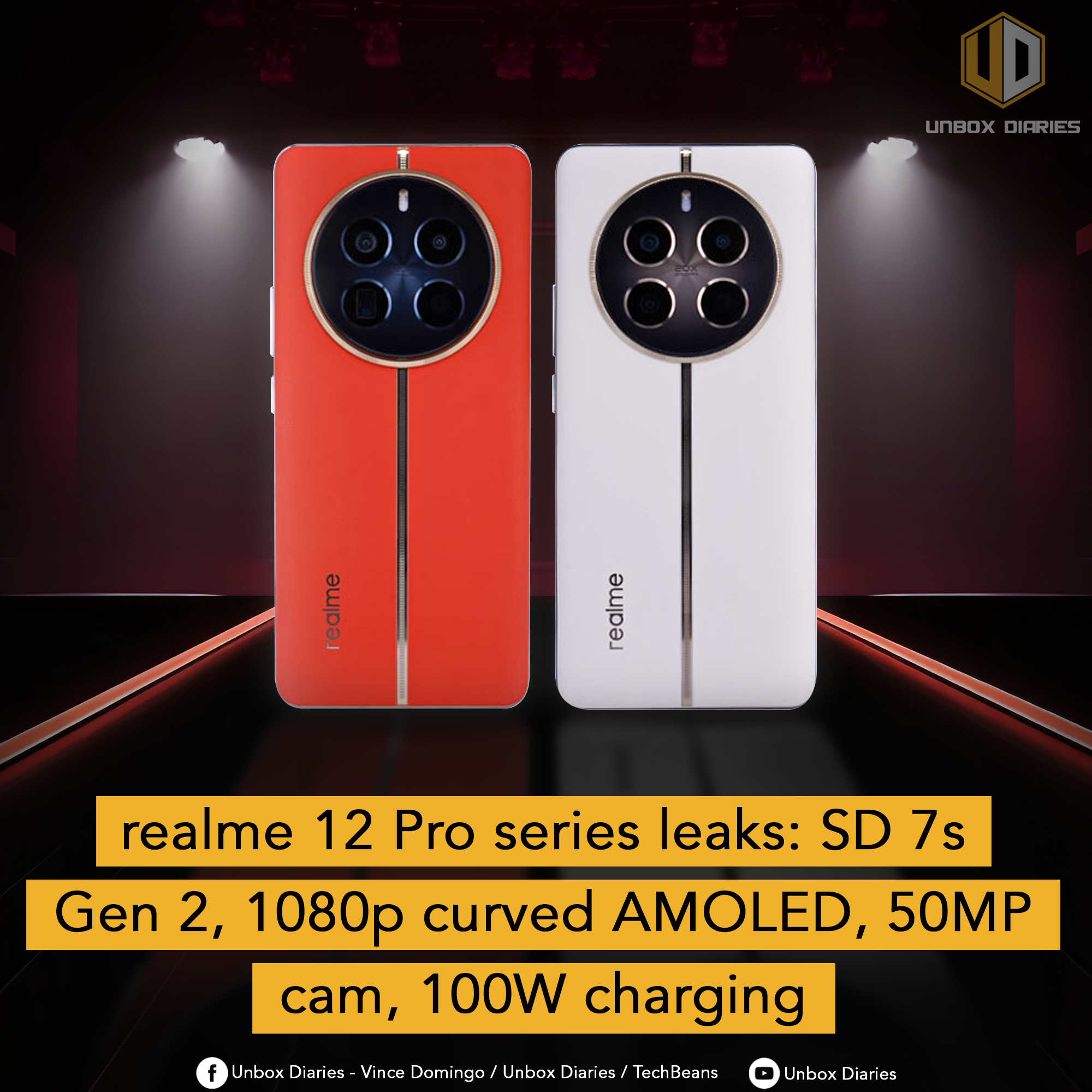 realme 12 Pro series leaks: SD 7s Gen 2, 1080p curved AMOLED, 50MP cam ...