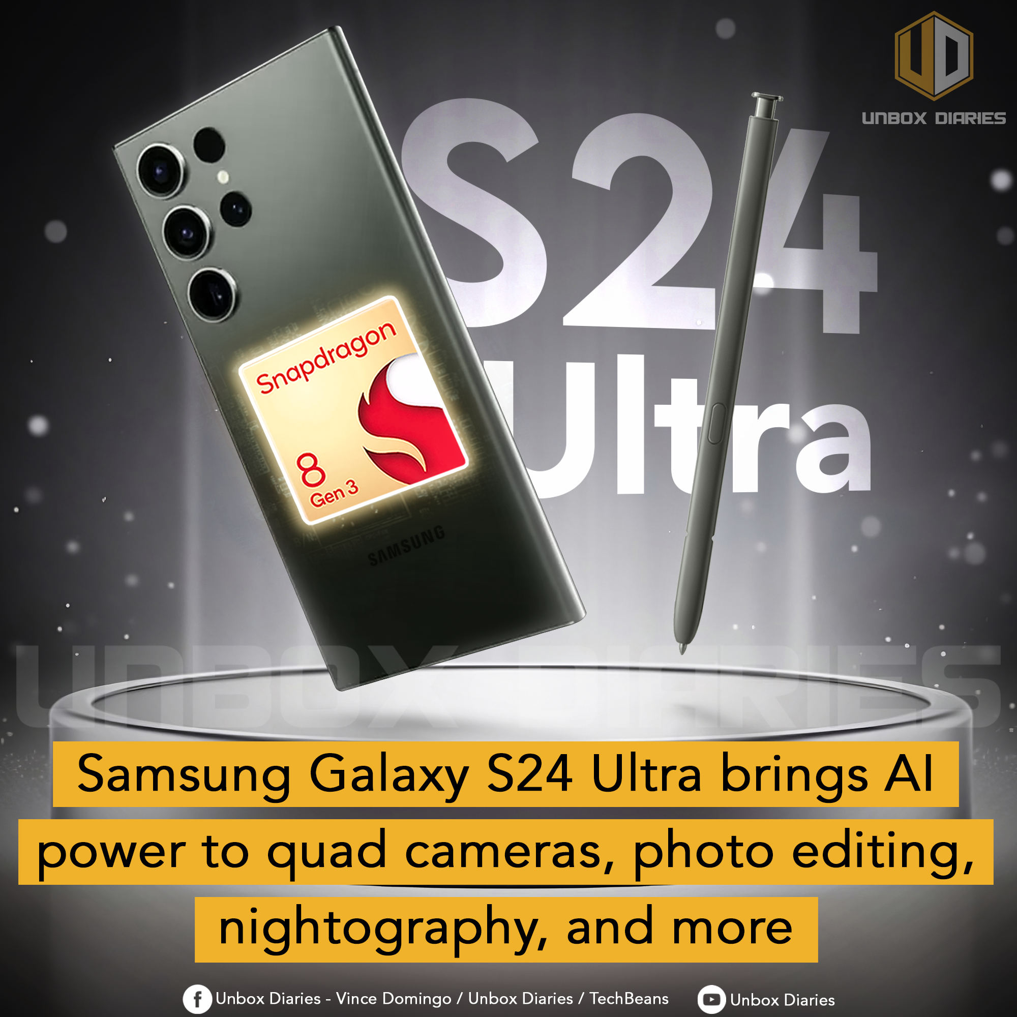 Samsung Galaxy S24 Ultra brings AI power to quad cameras, photo editing ...