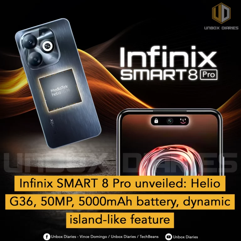 Infinix SMART 8 Pro unveiled: Helio G36, 50MP, 5000mAh battery, dynamic island-like feature ...