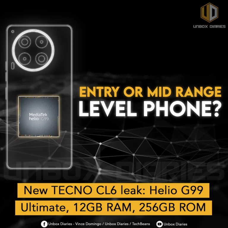 New TECNO CL6 leak: Helio G99 Ultimate, 12GB RAM, 256GB ROM - Unbox Diaries