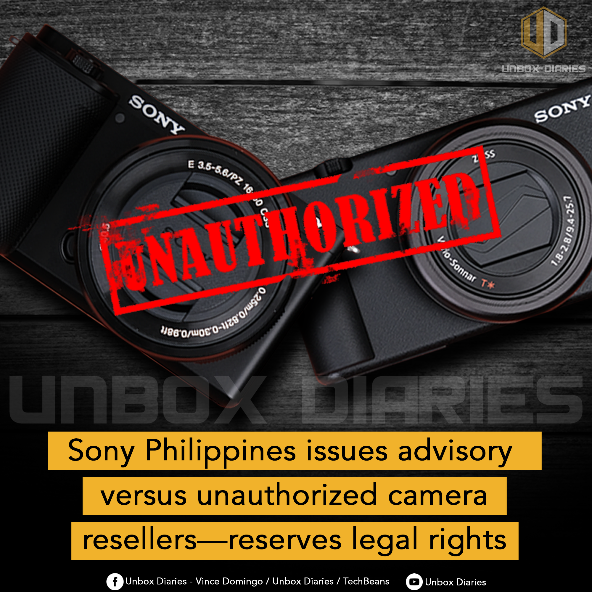 Sony Philippines issues advisory versus unauthorized camera resellers ...
