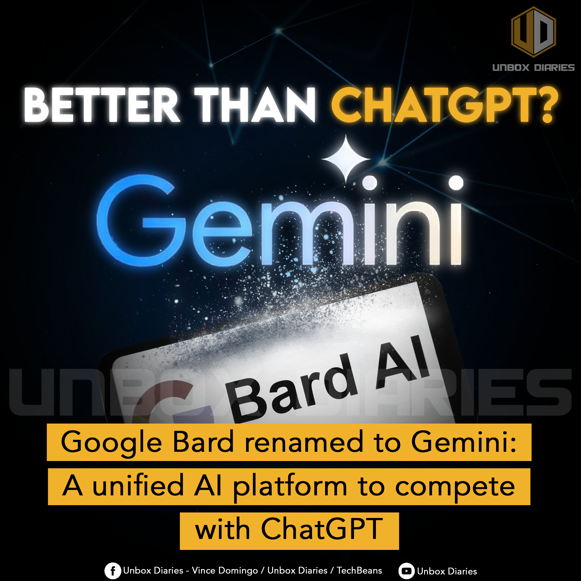 Google Bard renamed to Gemini: A unified AI platform to compete with ...