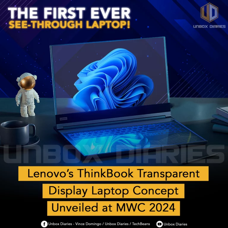 Lenovo’s ThinkBook Transparent Display Laptop Concept Unveiled at MWC ...