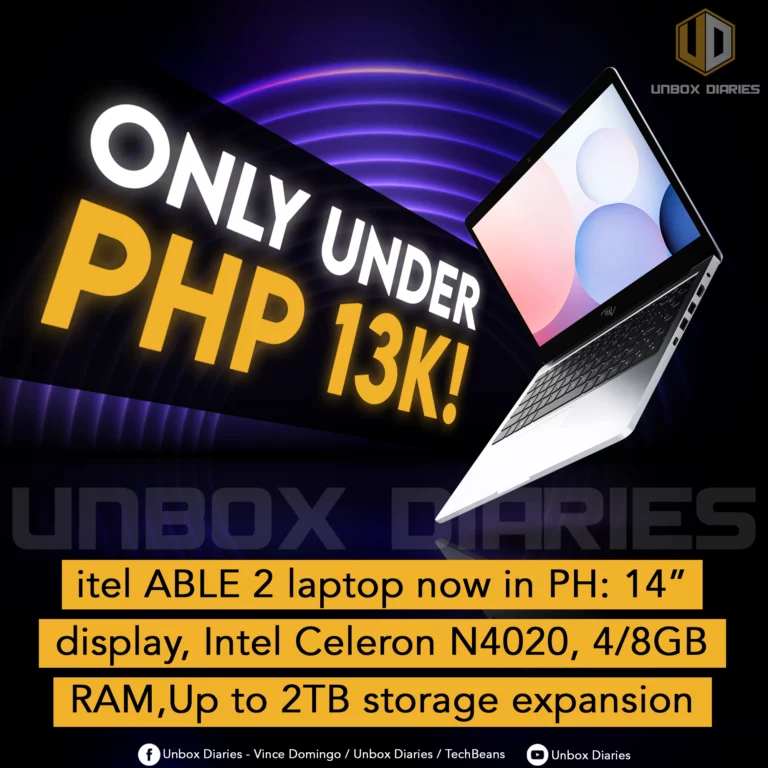 itel ABLE 2 laptop now in PH: 14” display, Intel Celeron N4020, 4/8GB RAM, Up to 2TB storage ...
