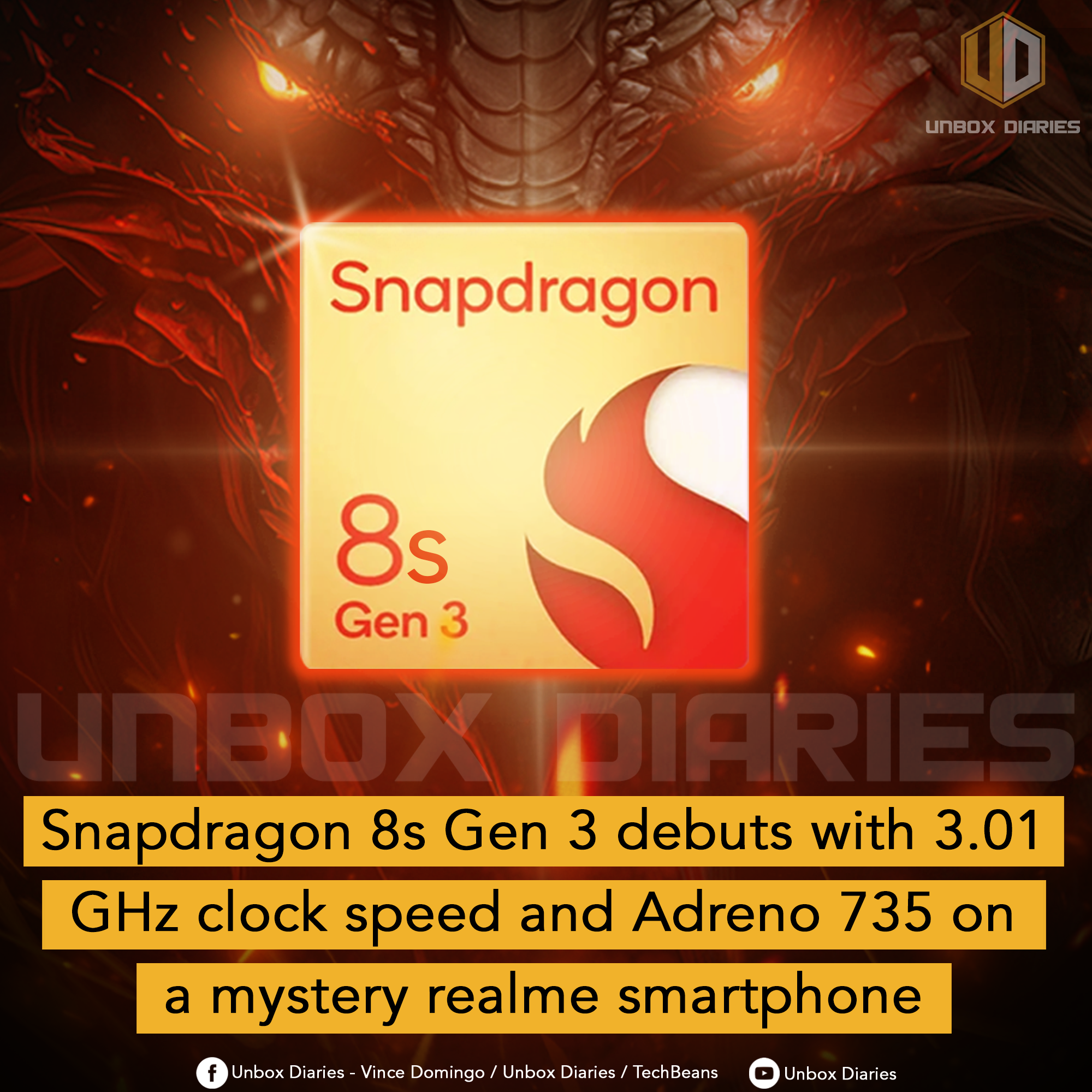 Snapdragon 8s Gen 3 debuts with 3.01 GHz clock speed and Adreno 735 on a mystery realme ...