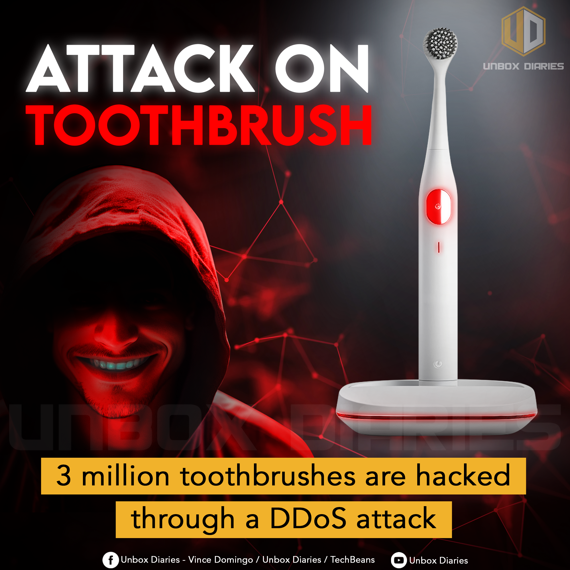 3 million toothbrushes are hacked through a DDoS attack - Unbox Diaries