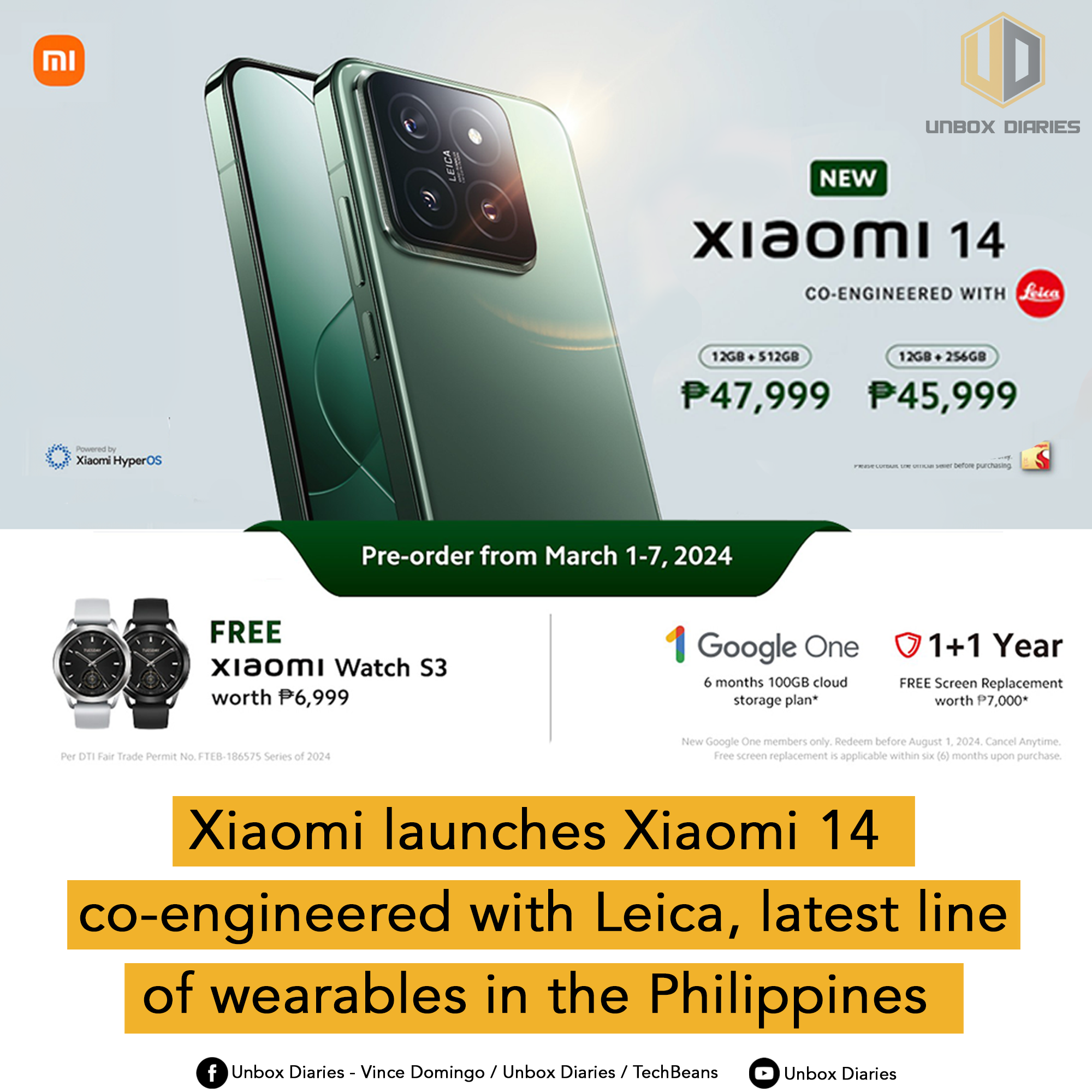 Xiaomi launches Xiaomi 14 co-engineered with Leica, latest line of ...