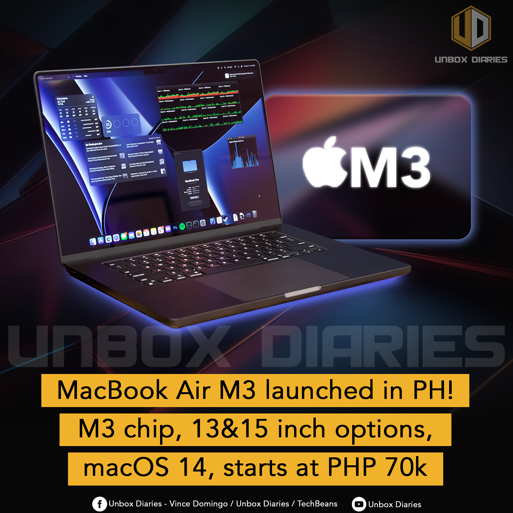 MacBook Air M3 launched in PH! M3 chip, 13&15 inch options, macOS 14 ...