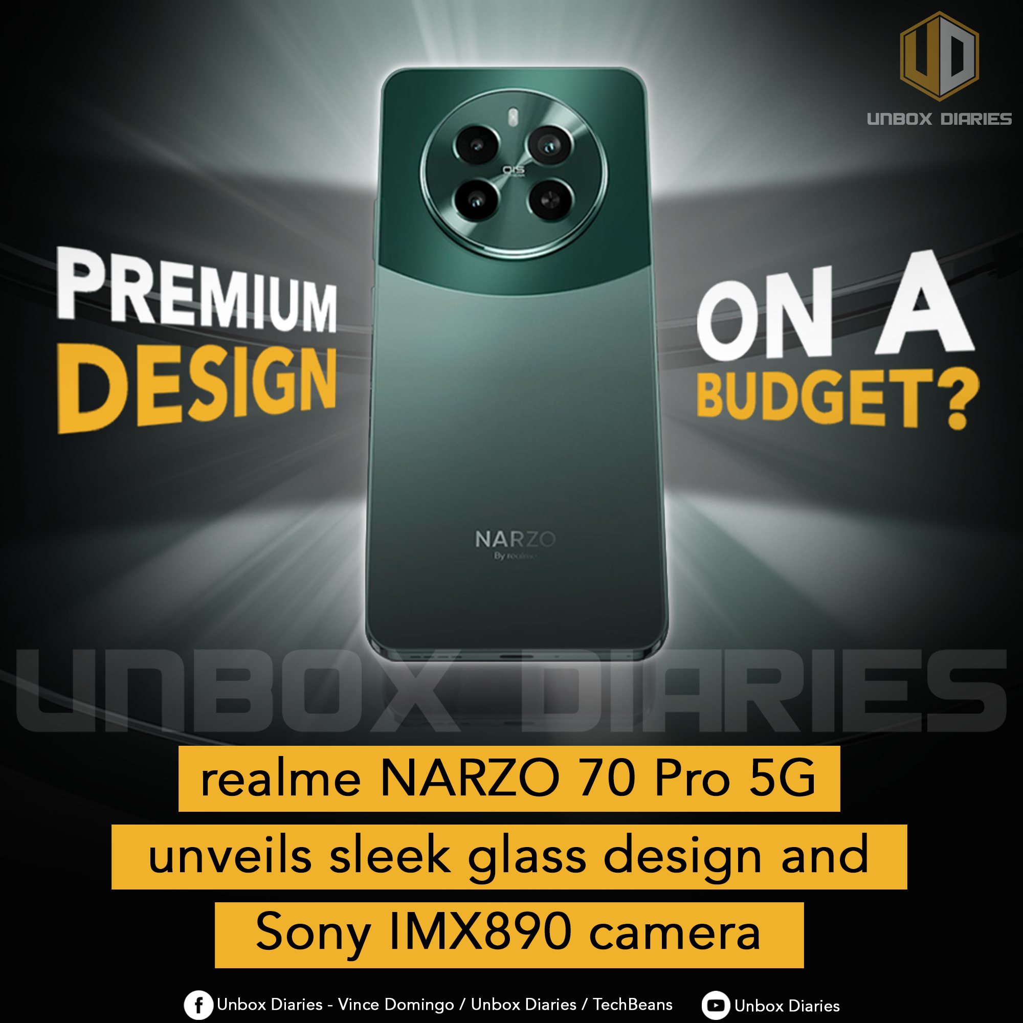 realme NARZO 70 Pro 5G unveils sleek glass design and Sony IMX890 ...