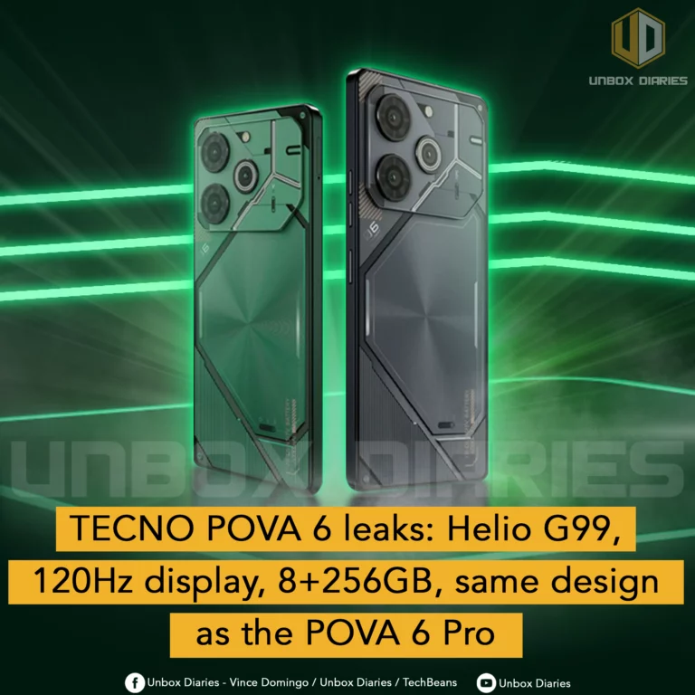 TECNO POVA 6 leaks: Helio G99, 120Hz display, 8+256GB, same design as ...