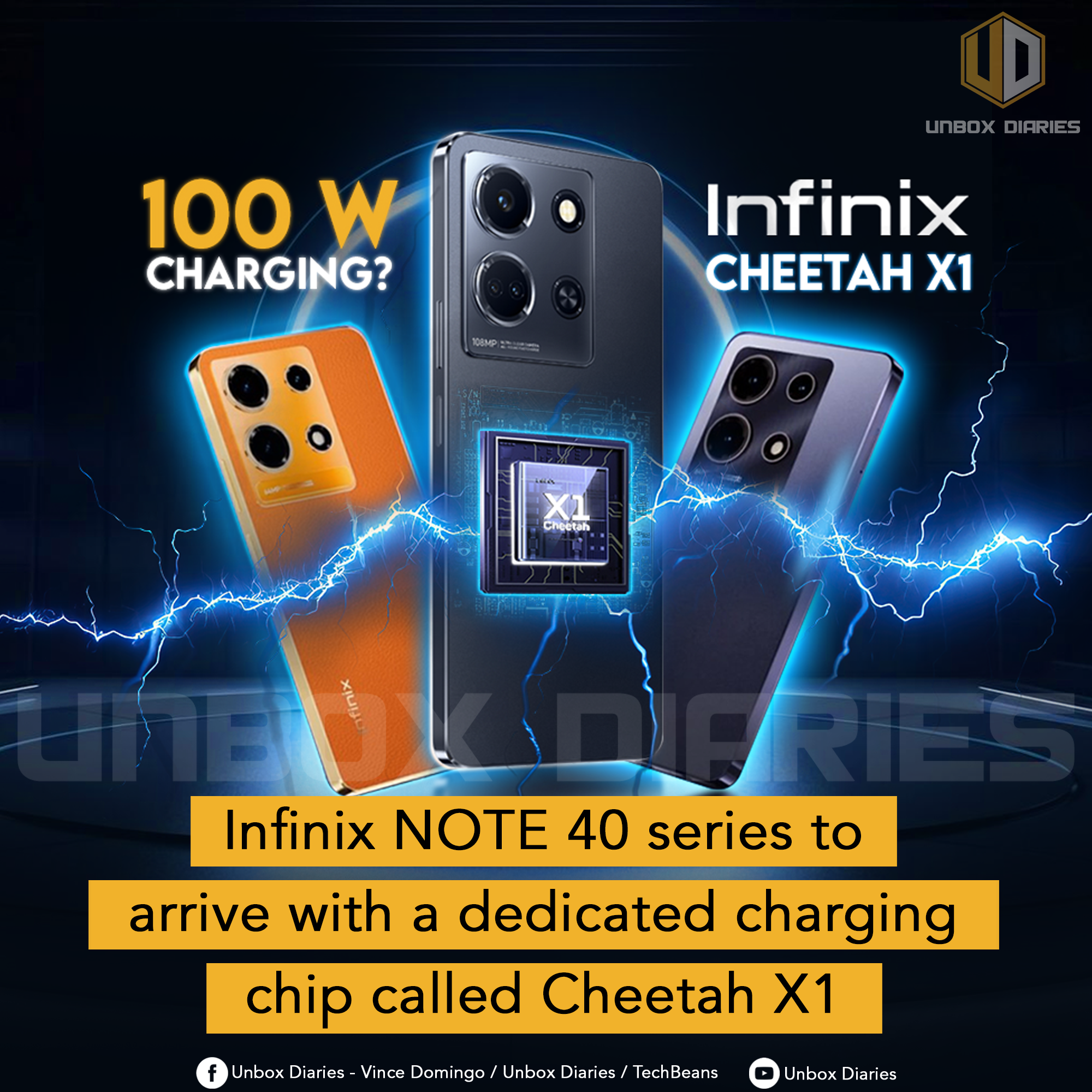 Infinix NOTE 40 series to arrive with a dedicated charging chip called ...