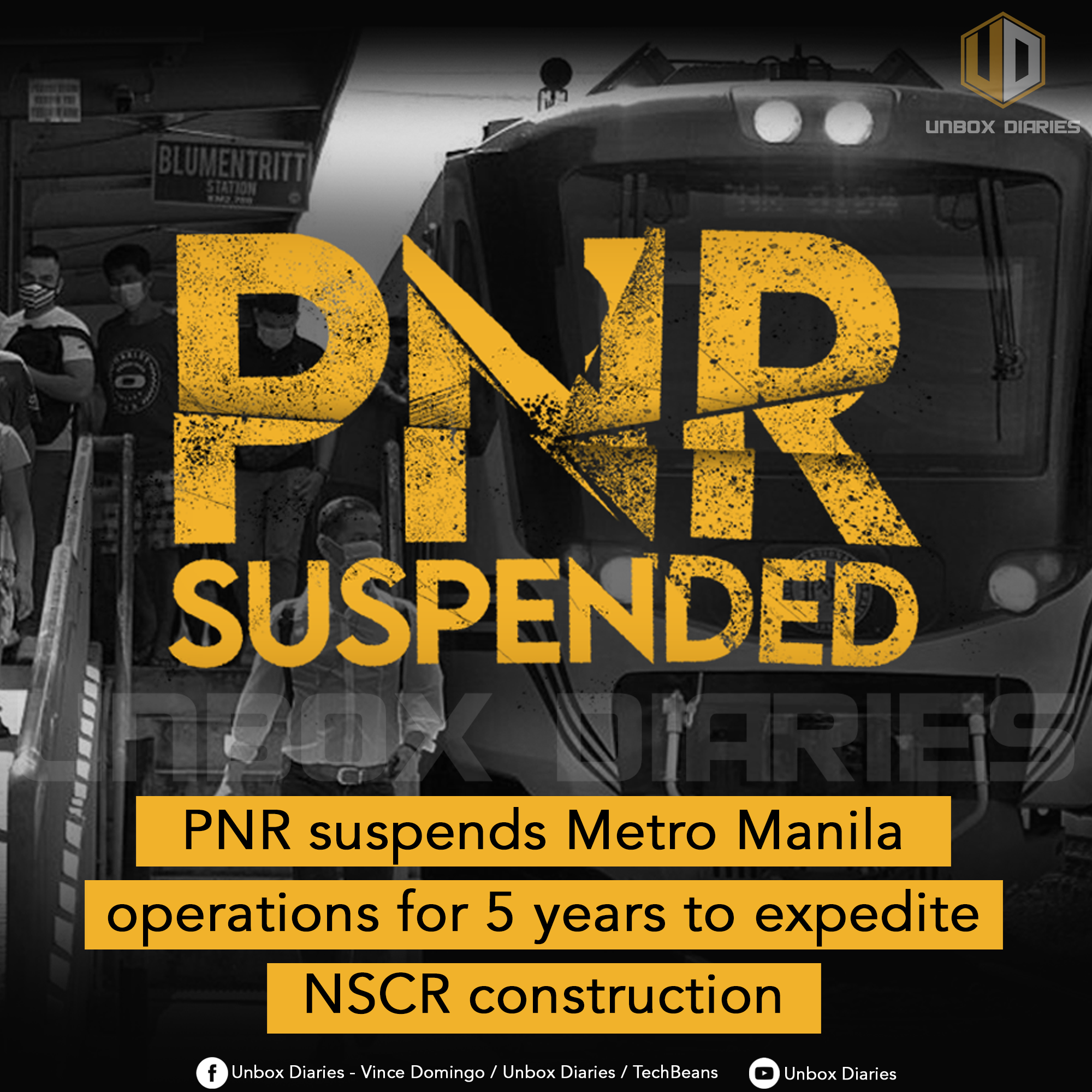 PNR suspends Metro Manila operations for 5 years to expedite NSCR ...