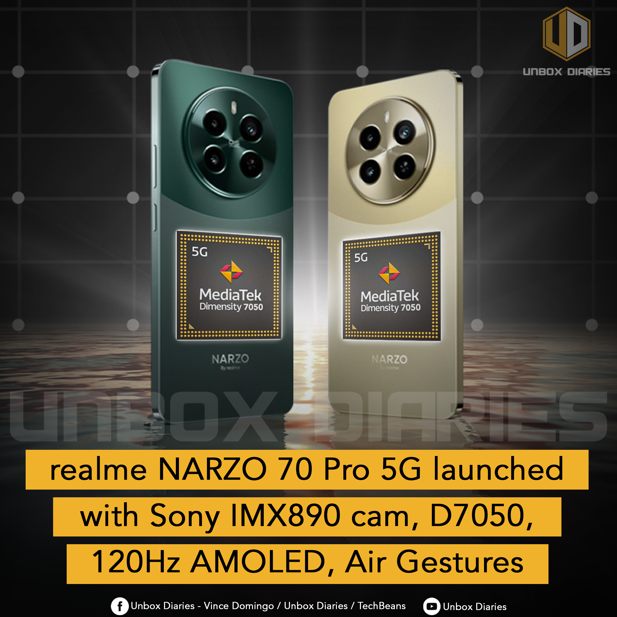 realme NARZO 70 Pro 5G launched with Sony IMX890 cam, D7050, 120Hz AMOLED, Air Gestures - Unbox ...