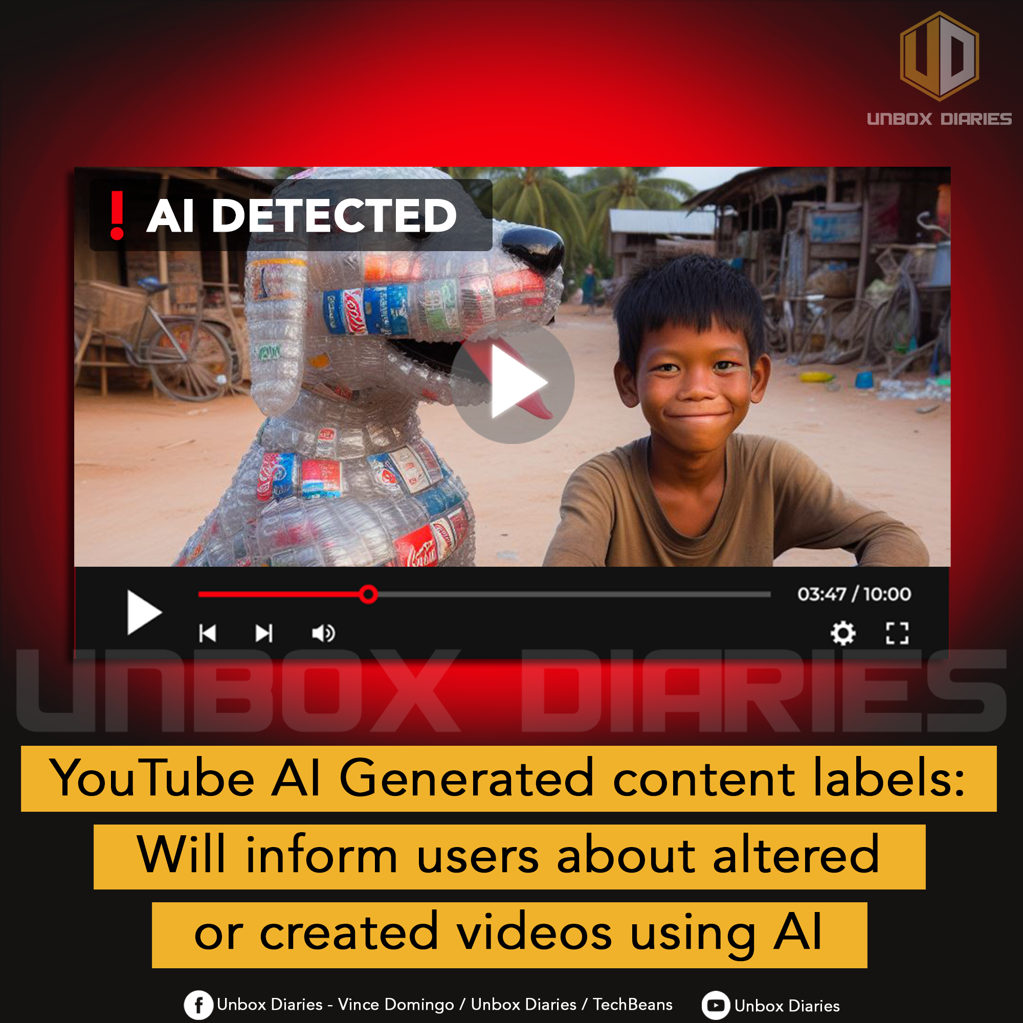 YouTube AI Generated content labels: Will inform users about altered or ...