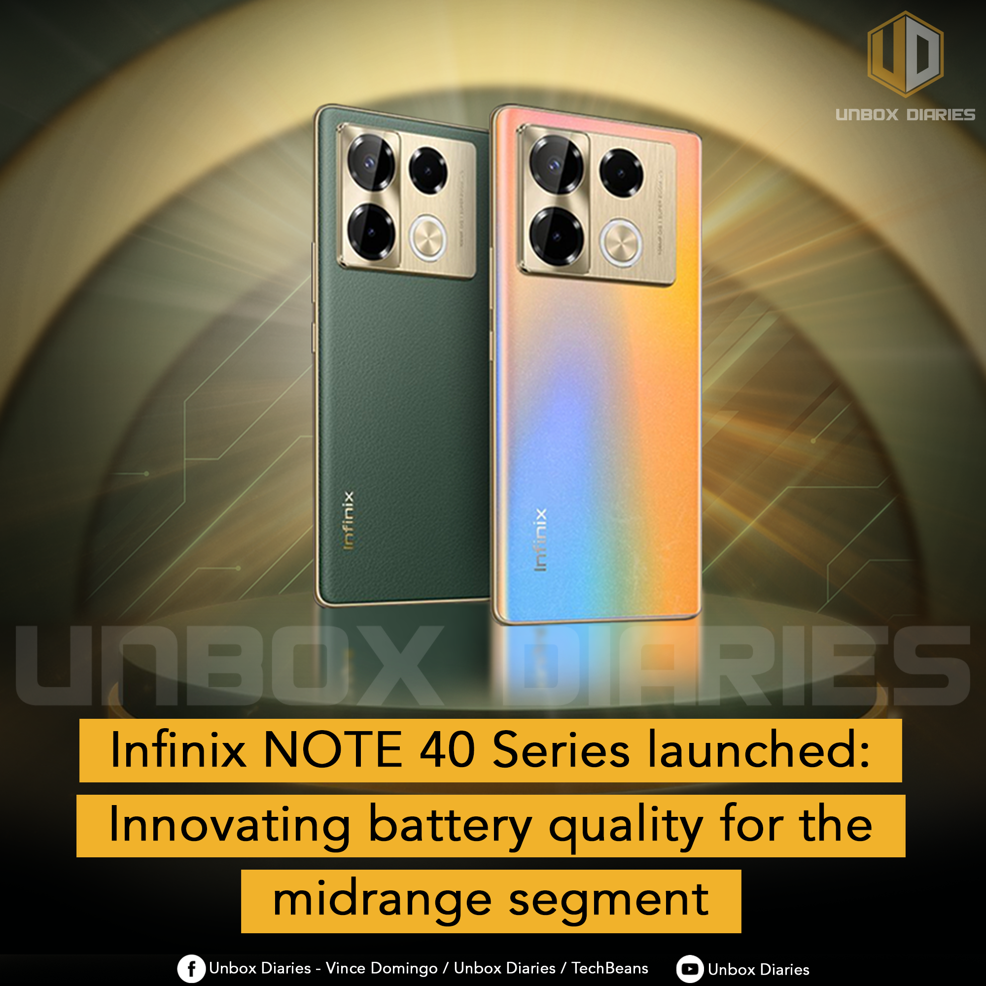 Infinix NOTE 40 Series launched: Innovating battery life for the ...