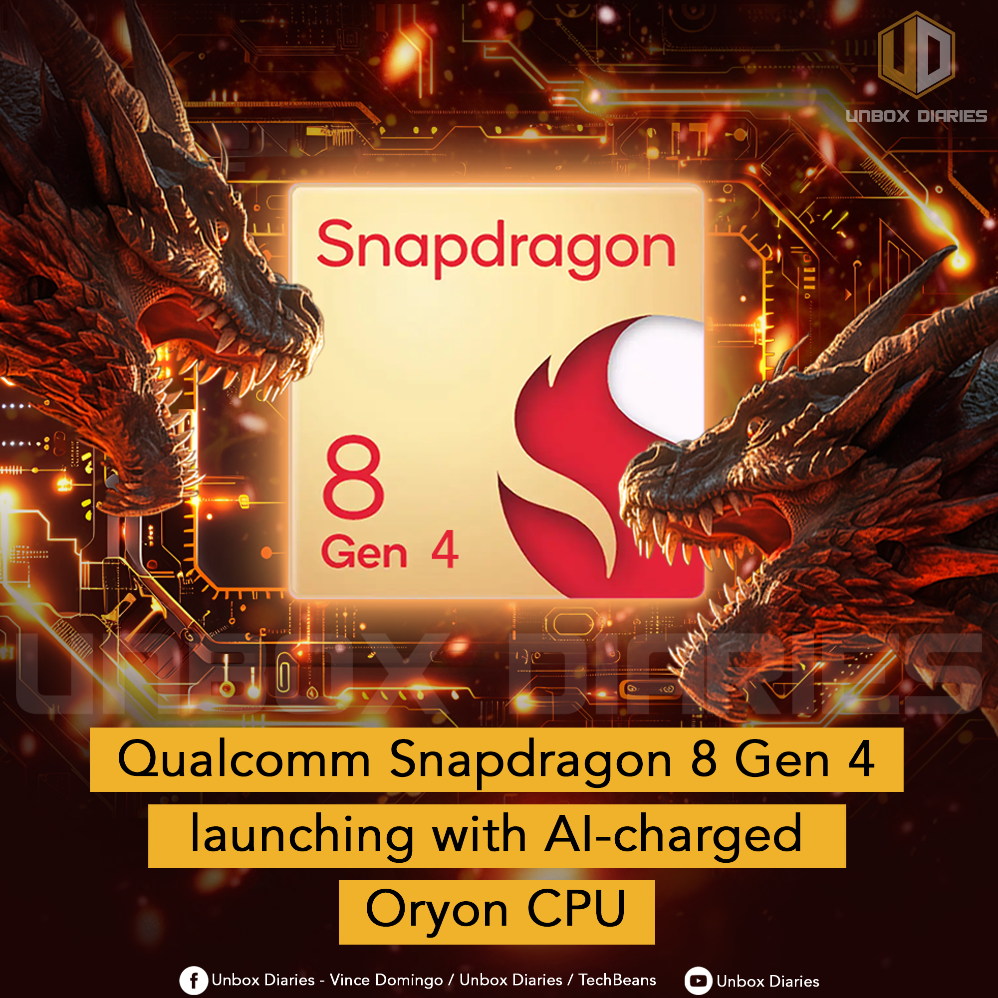 Qualcomm Snapdragon 8 Gen 4 launching with AI-charged Oryon CPU - Unbox Diaries