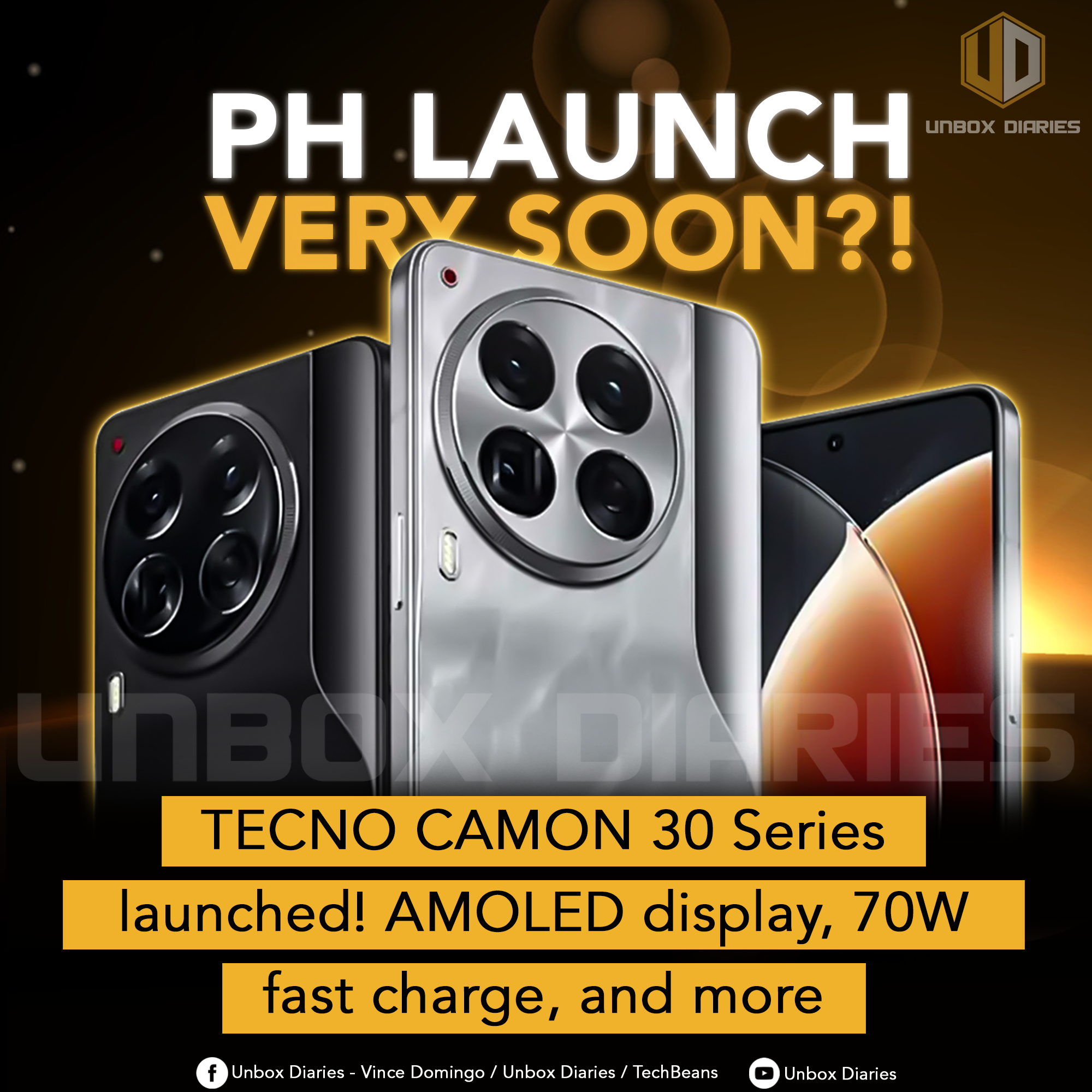 TECNO CAMON 30 Series launched! AMOLED display, 70W fast charge, and ...