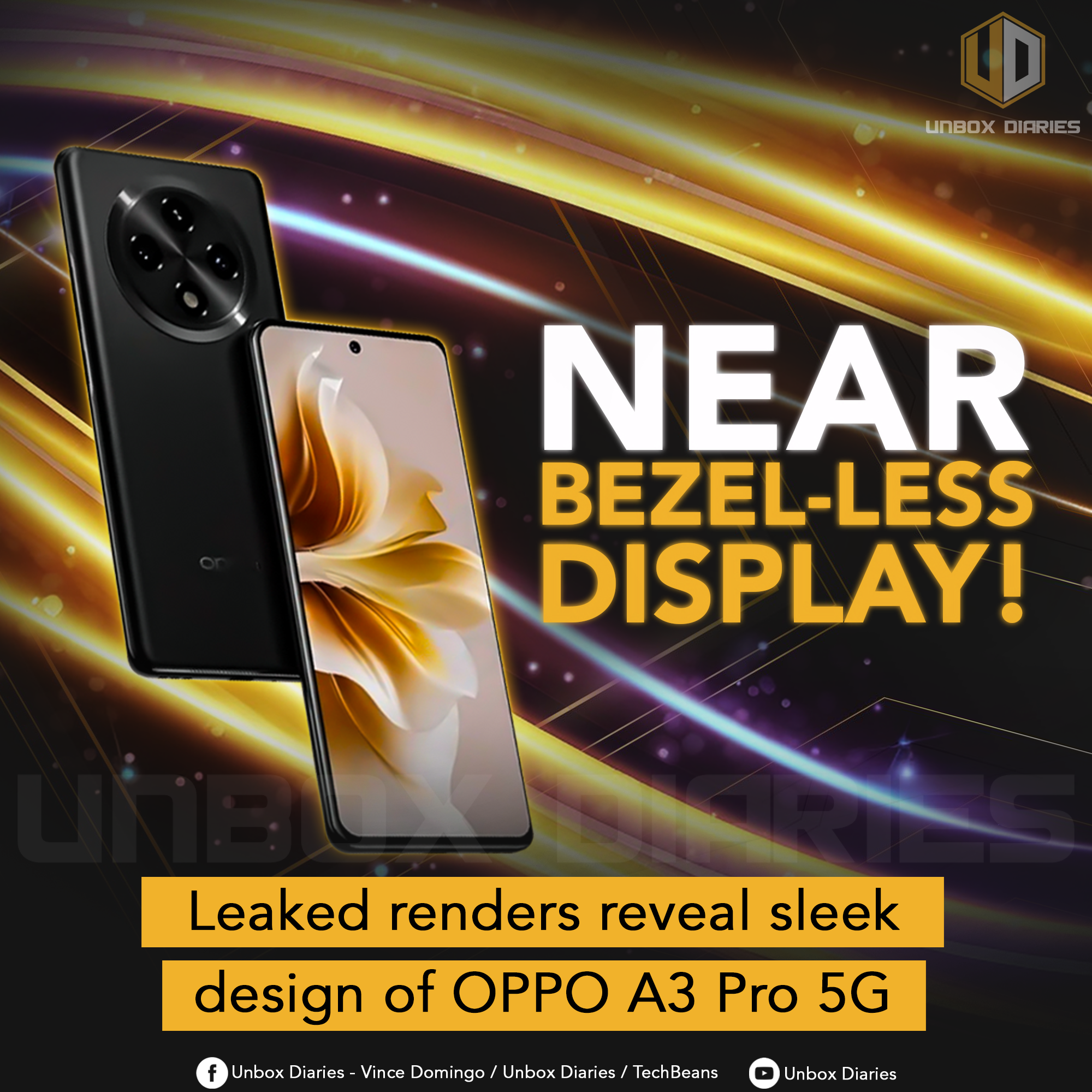 Leaked renders reveal sleek design of OPPO A3 Pro 5G - Unbox Diaries