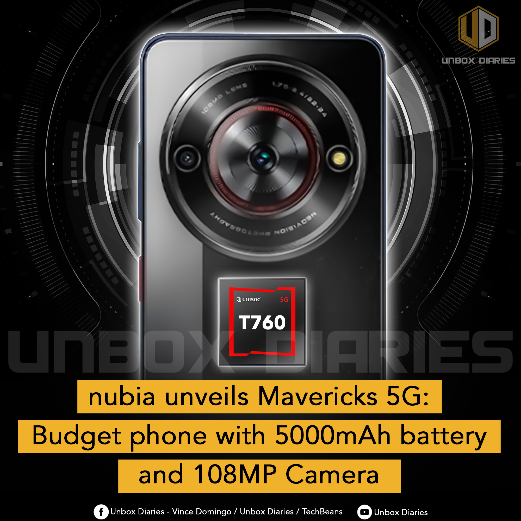 nubia unveils Mavericks 5G: Budget phone with 5000mAh battery and 108MP ...