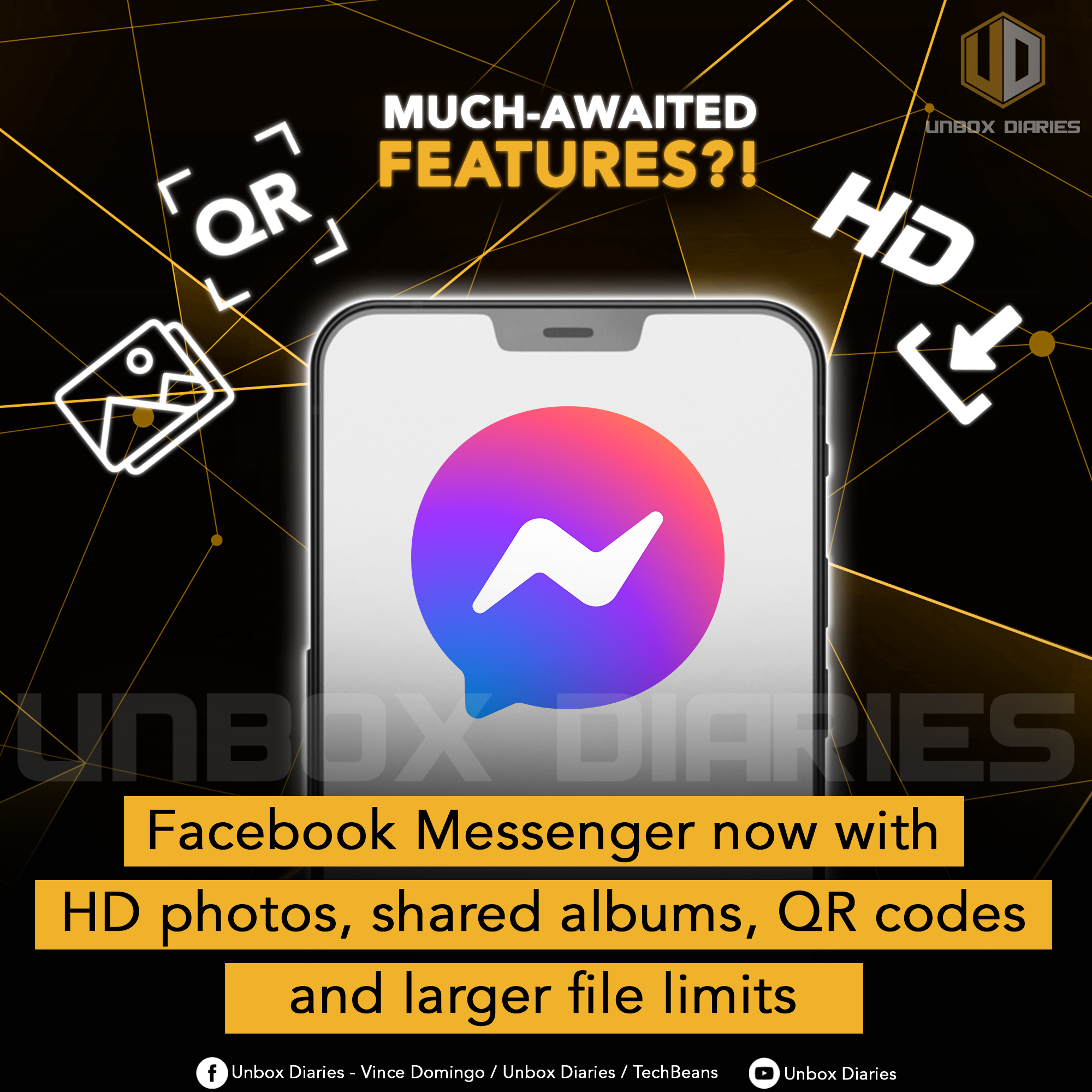Facebook Messenger now with HD photos, shared albums, QR codes, and ...