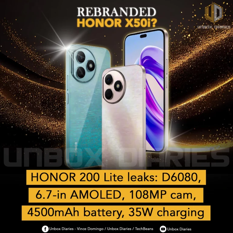 HONOR 200 Lite leaks: D6080, 6.7-in AMOLED, 108MP cam, 4500mAh battery ...