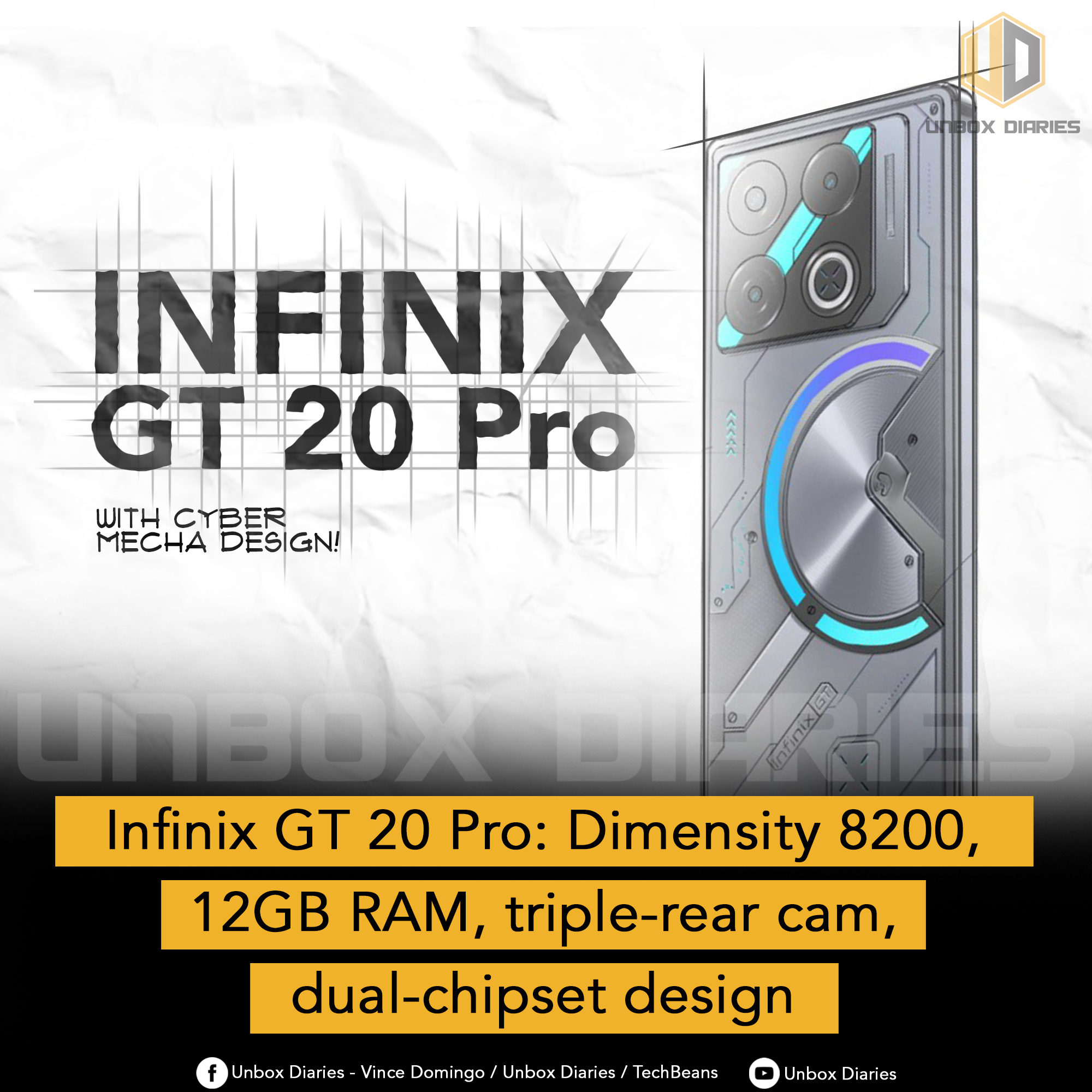Infinix GT 20 Pro: Dimensity 8200, 12GB RAM, triple-rear cam, dual ...