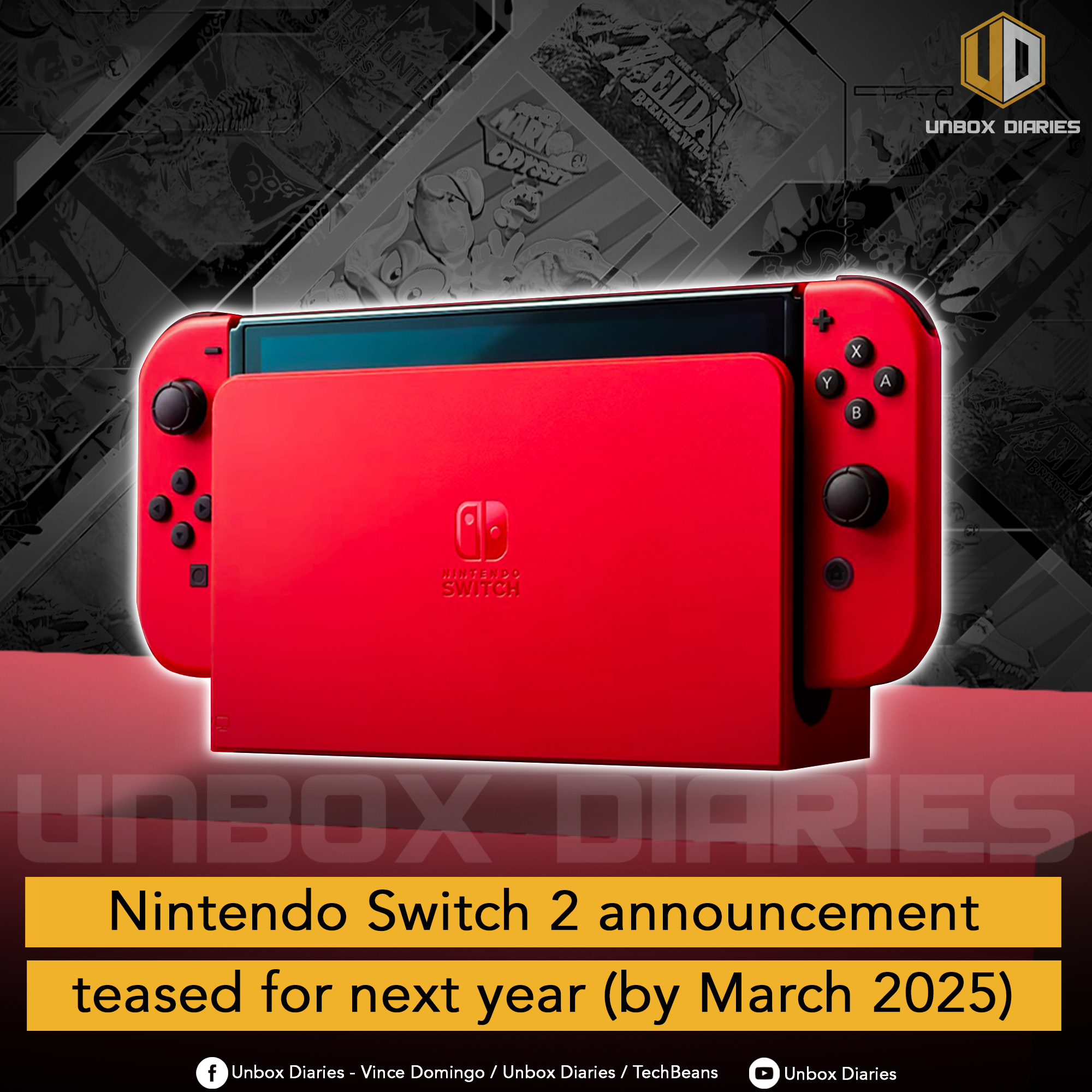 Nintendo Switch 2 announcement teased for next year (by March 2025 ...