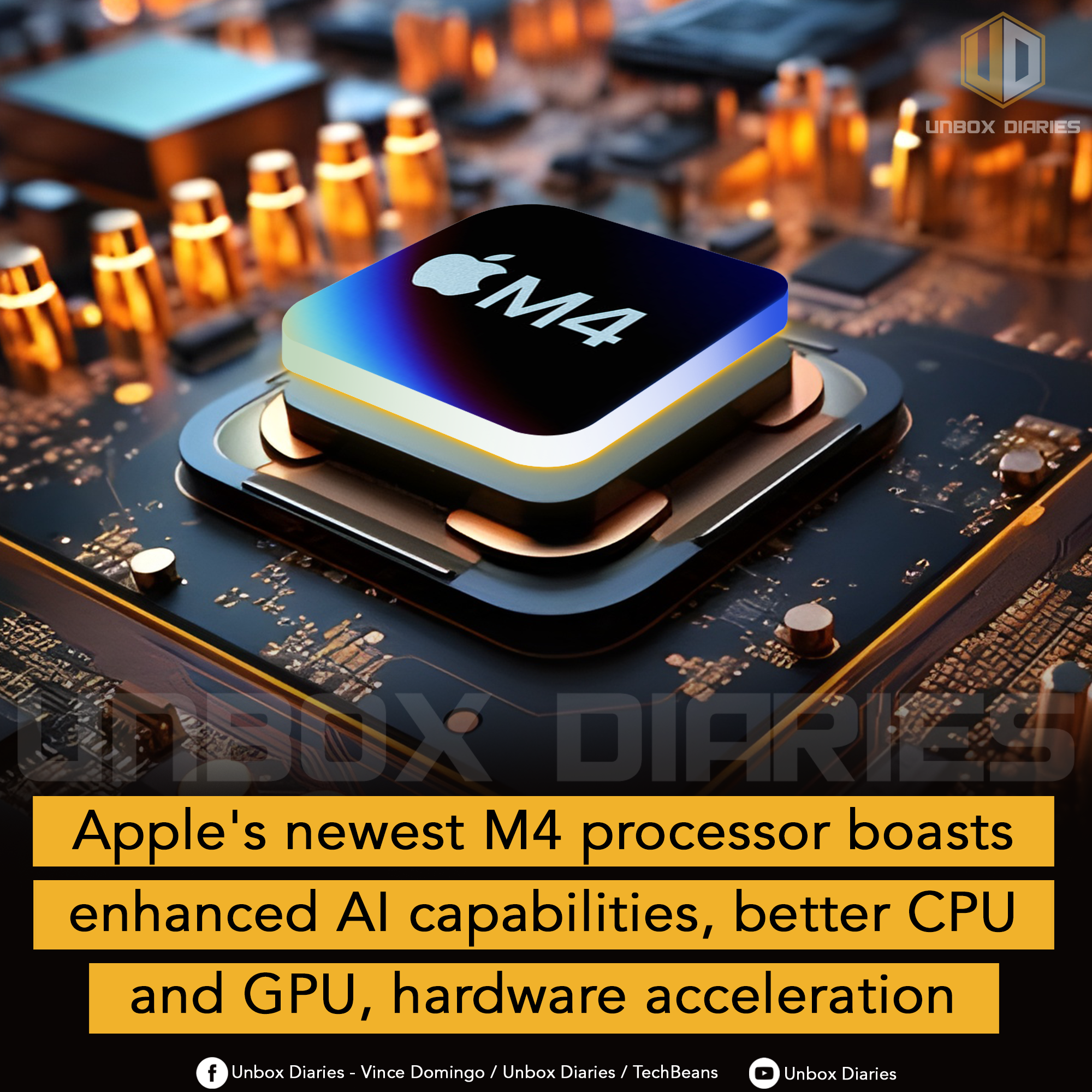 Apple's newest M4 processor boasts enhanced AI capabilities, better CPU ...