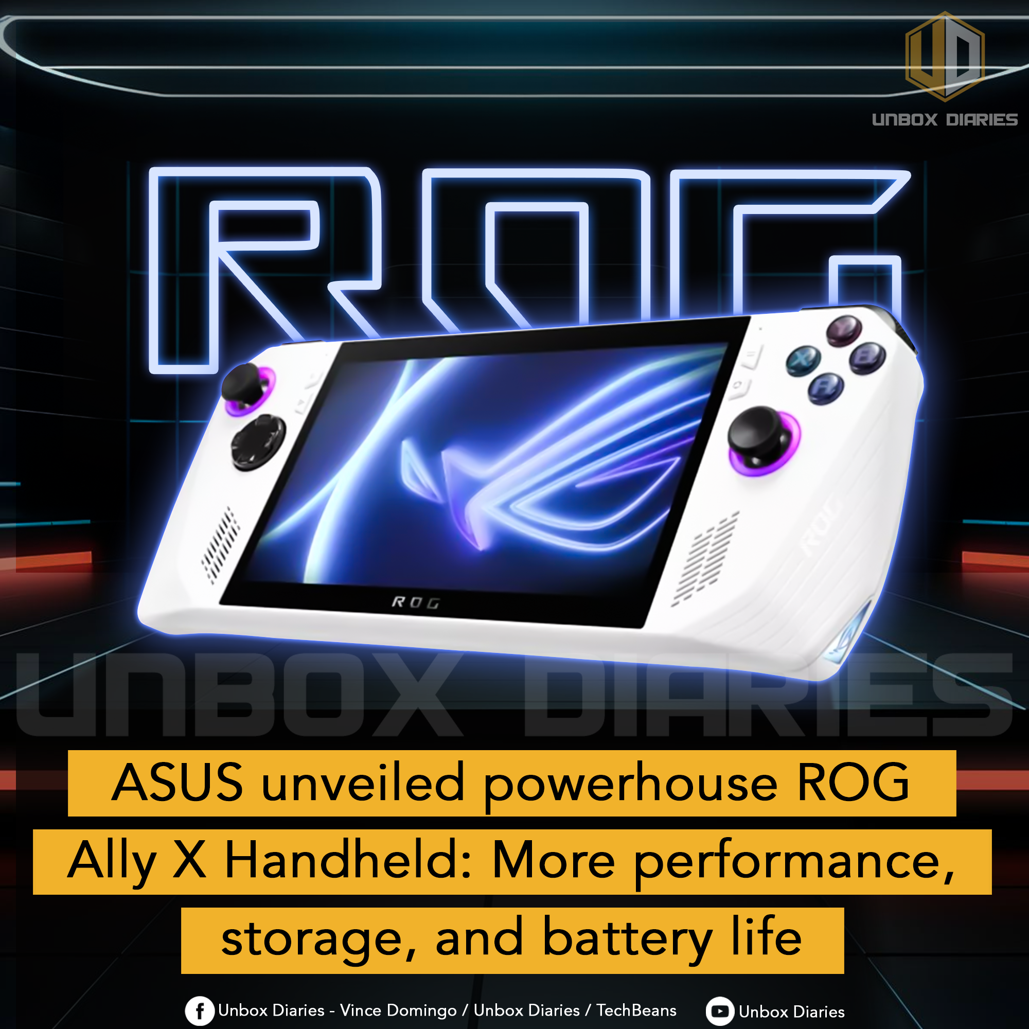 ASUS unveiled powerhouse ROG Ally X handheld: More performance, storage ...