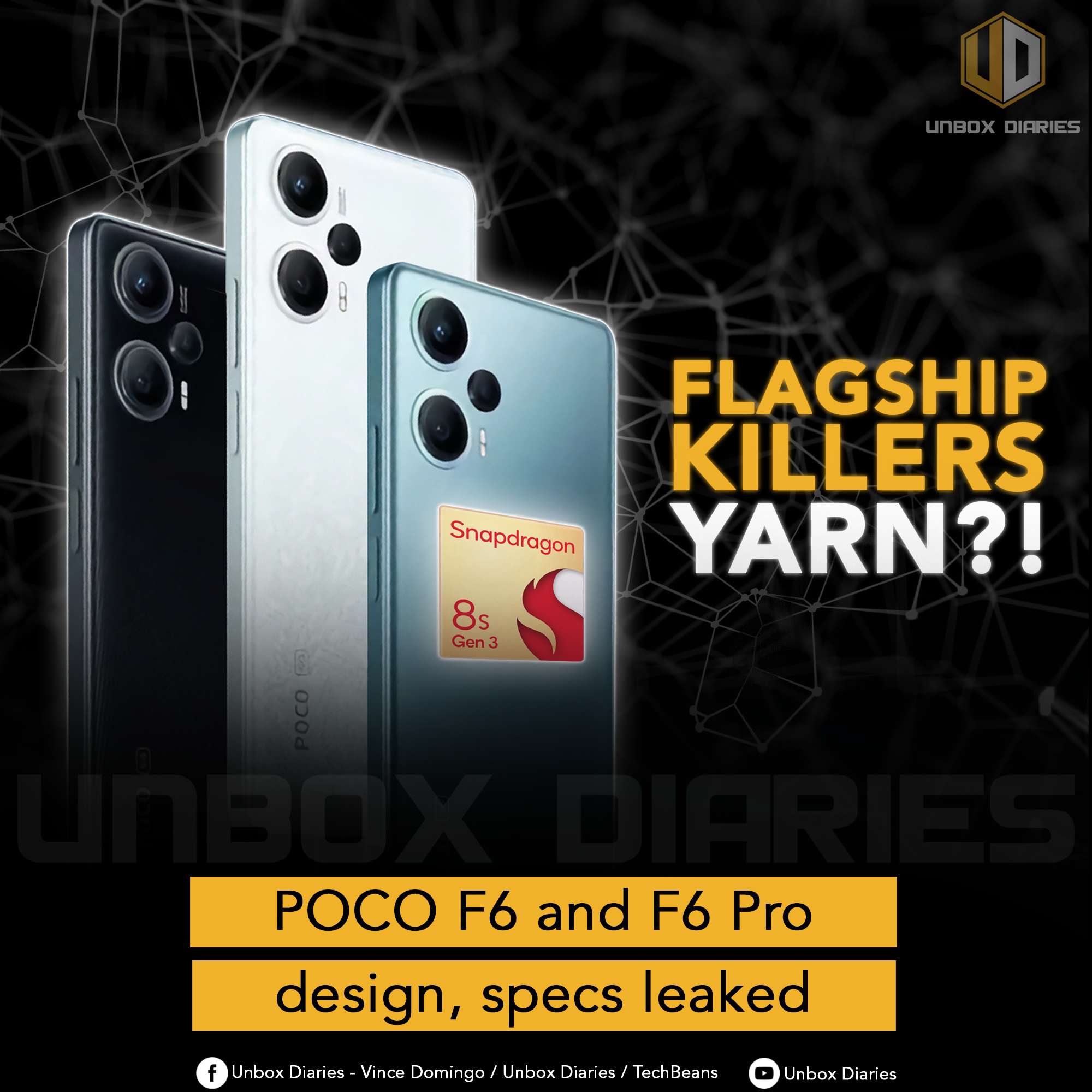 POCO F6 and F6 Pro design, specs leaked - Unbox Diaries