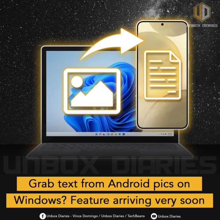 Grab text from Android pics on Windows? Feature arriving very soon ...