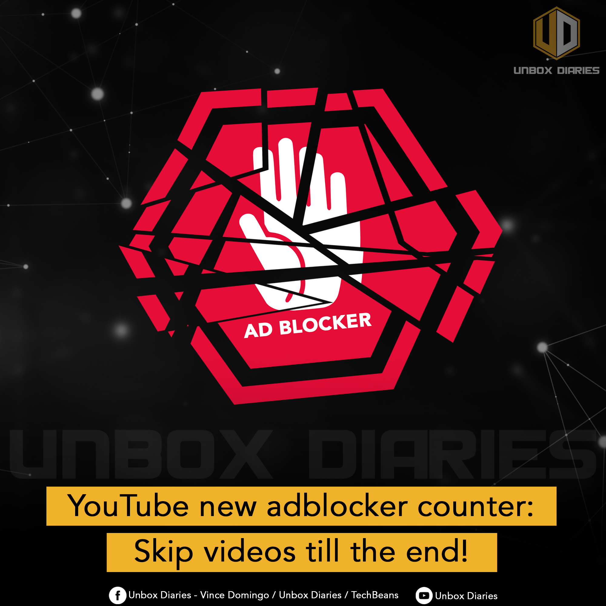 YouTube new ad blocker counter: Skip videos till the end! - Unbox Diaries