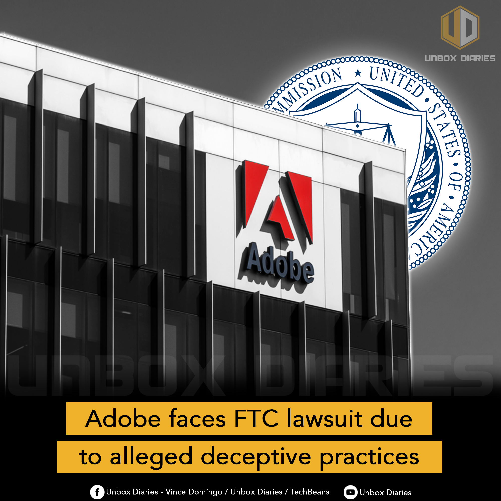 Adobe faces FTC lawsuit due to alleged deceptive practices - Unbox Diaries