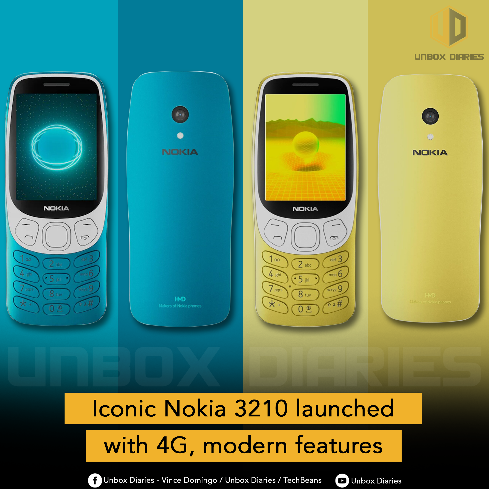Iconic Nokia 3210 launched with 4G, modern features - Unbox Diaries