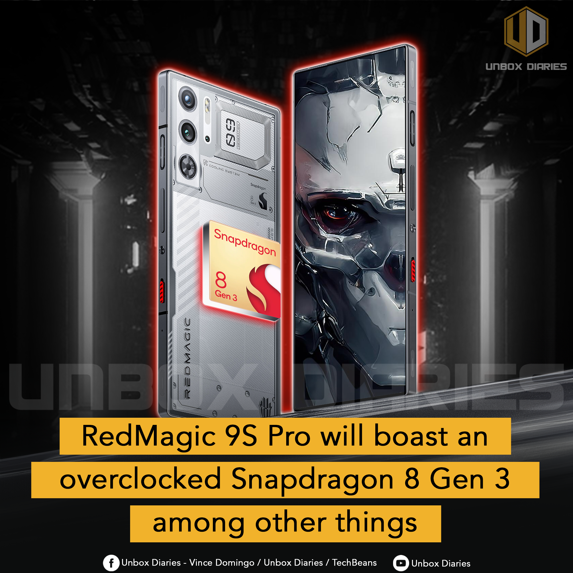 RedMagic 9S Pro will boast an overclocked Snapdragon 8 Gen 3 among other things - Unbox Diaries