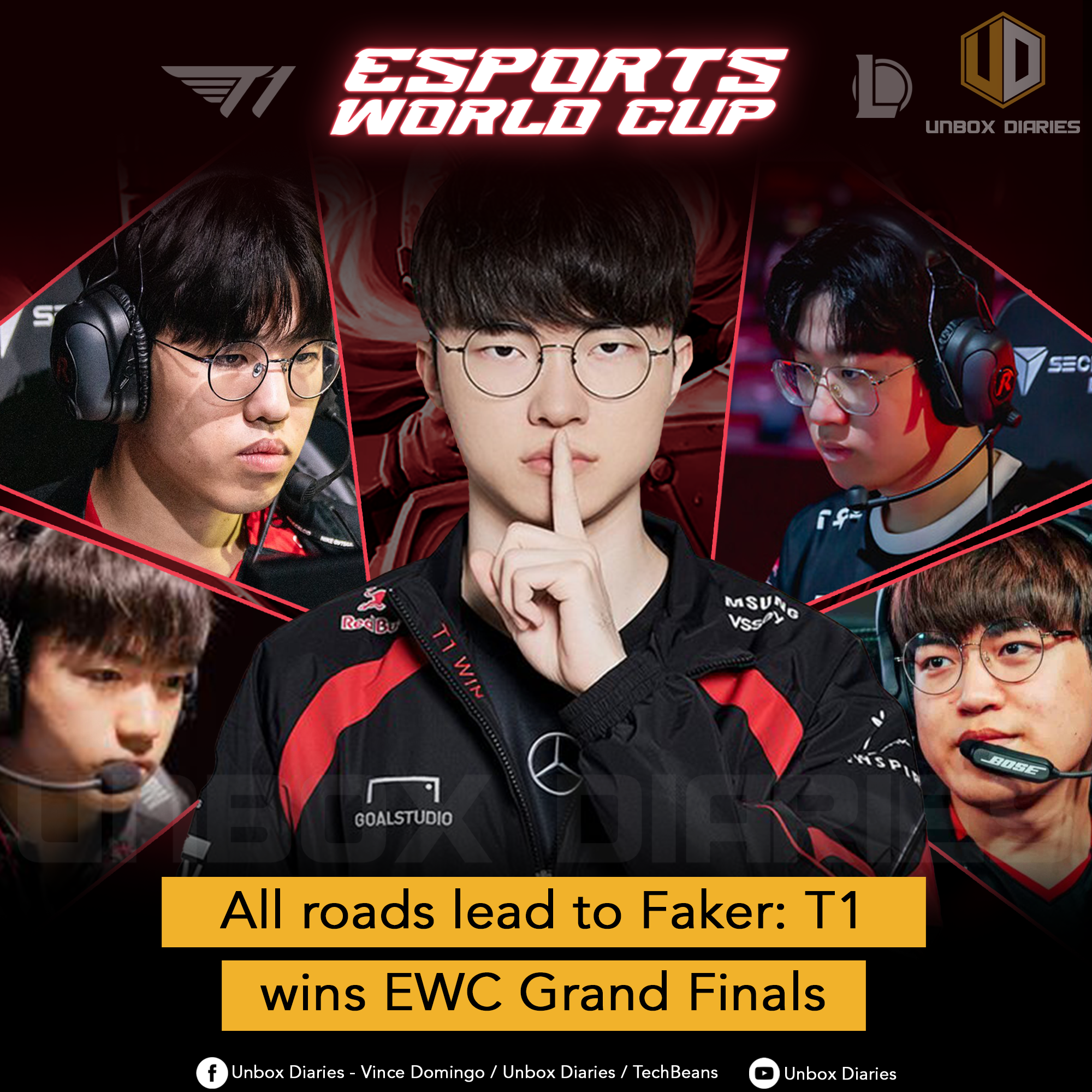 All roads lead to Faker: T1 wins EWC Grand Finals - Unbox Diaries