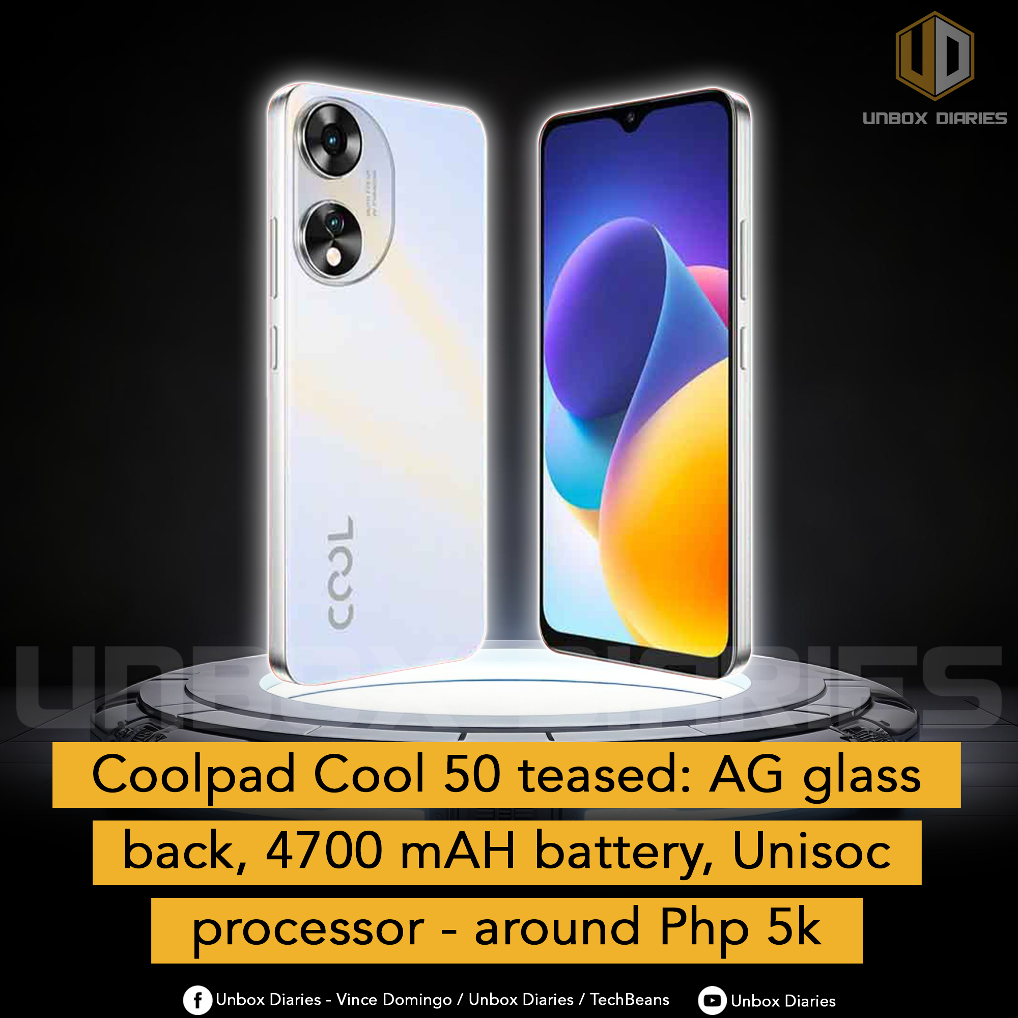 Coolpad Cool 50 teased: AG glass back, 4700 mAh battery, Unisoc ...