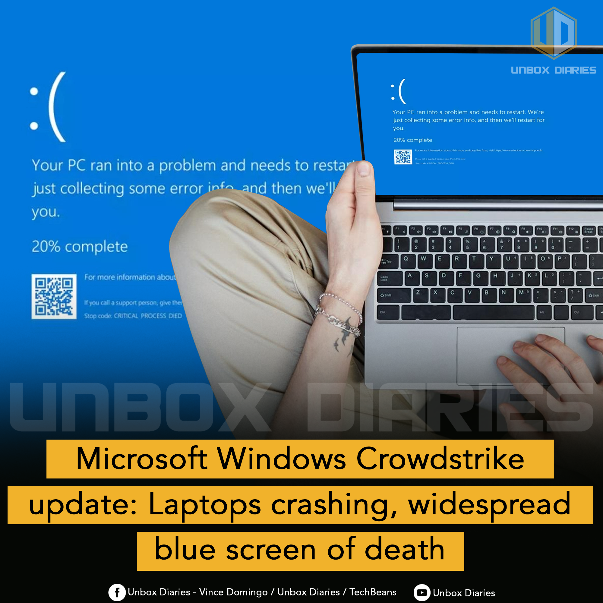 Microsoft Windows Crowdstrike update: Laptops crashing, widespread blue ...